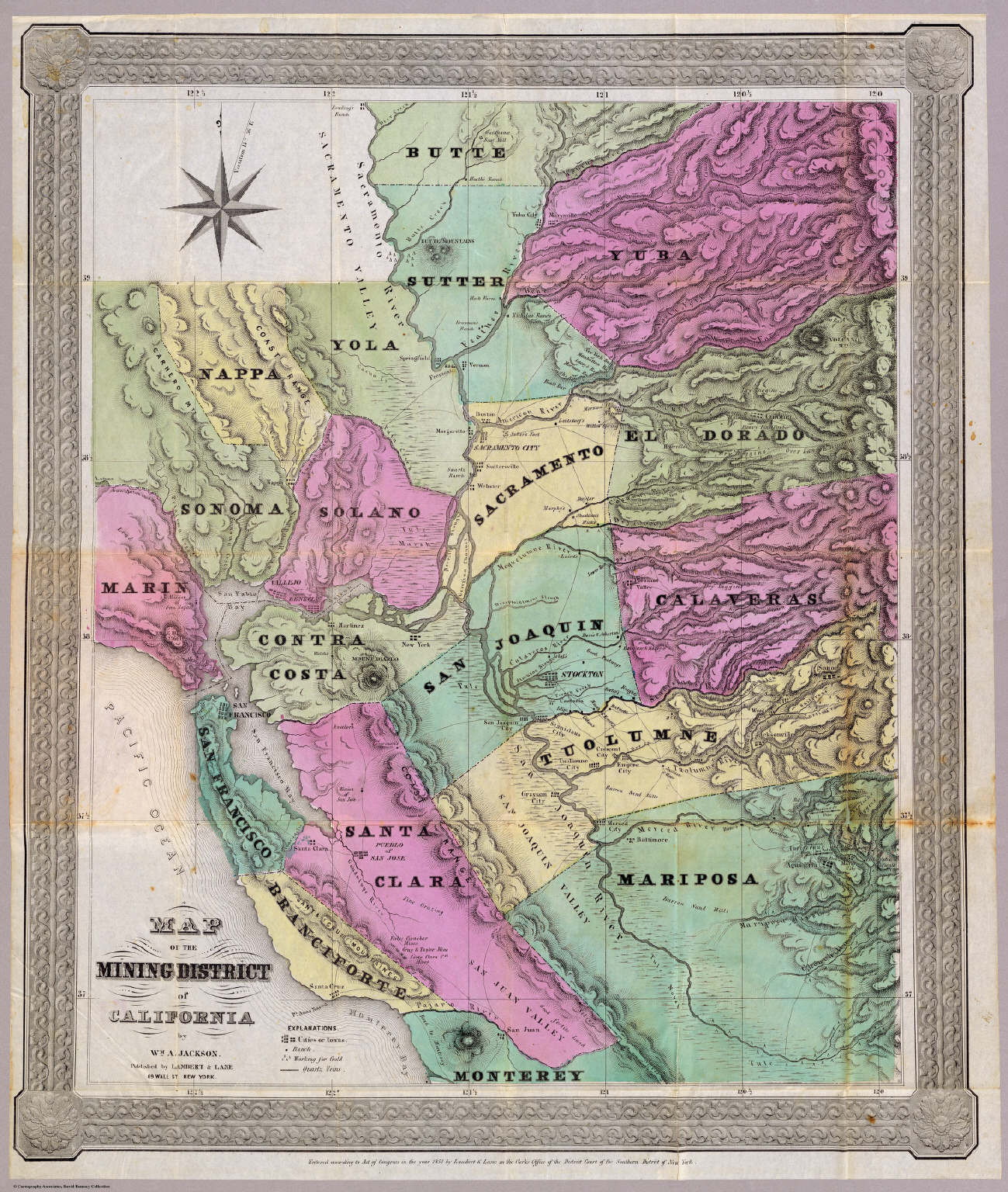 Mining District of California. - David Rumsey Historical Map Collection