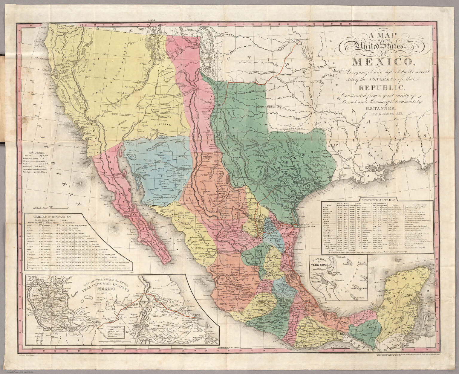 A Map Of The United States Of Mexico. - David Rumsey Historical Map ...