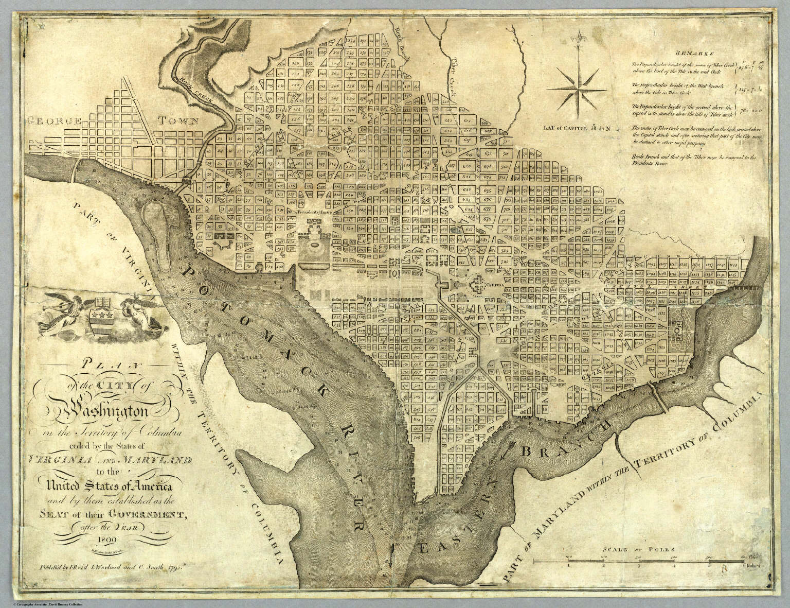 Plan of the City of Washington. - David Rumsey Historical Map Collection