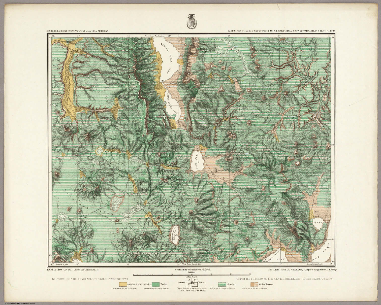 38D. Land Classification Map Of Parts Of NE California & NW Nevada ...