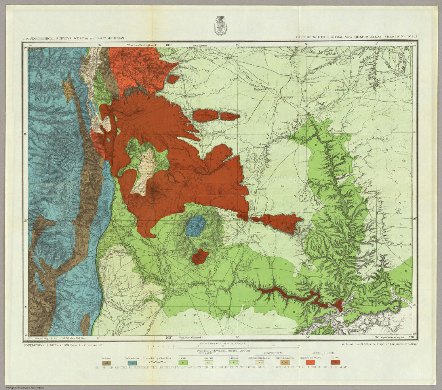 70C. Part Of North Central New Mexico. - David Rumsey Historical Map ...