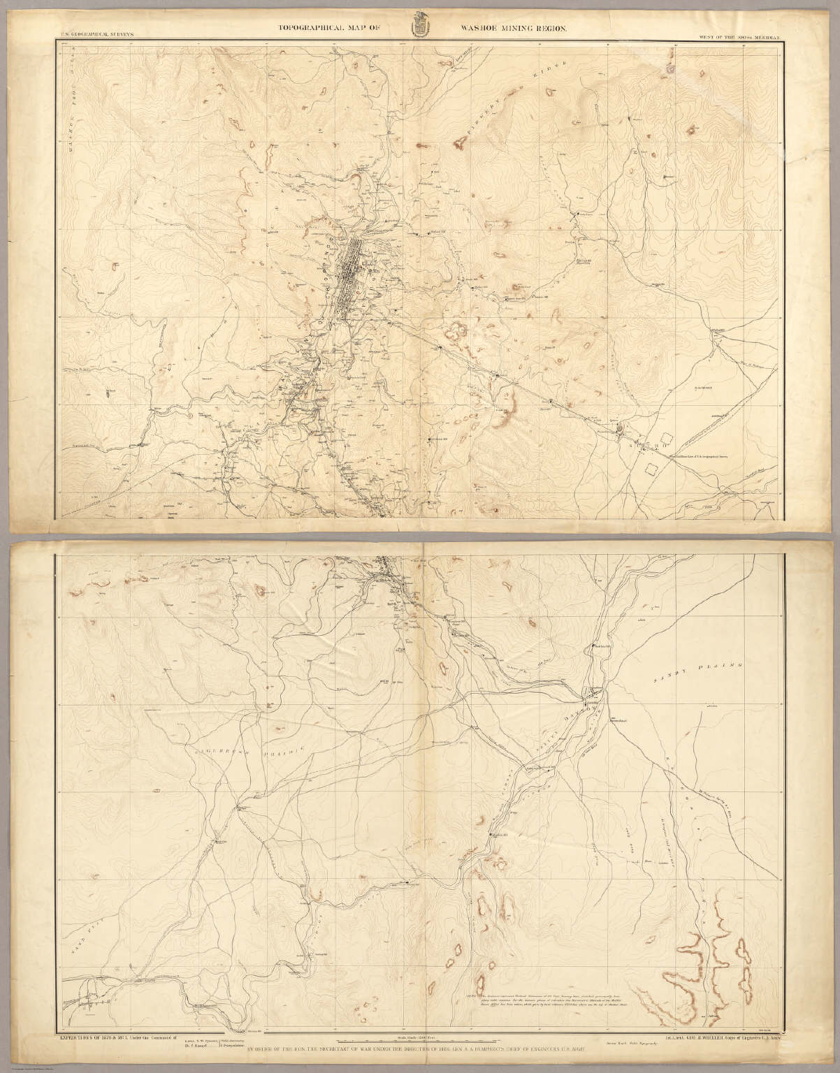 Topographical Map Of Washoe Mining Region. - David Rumsey Historical ...