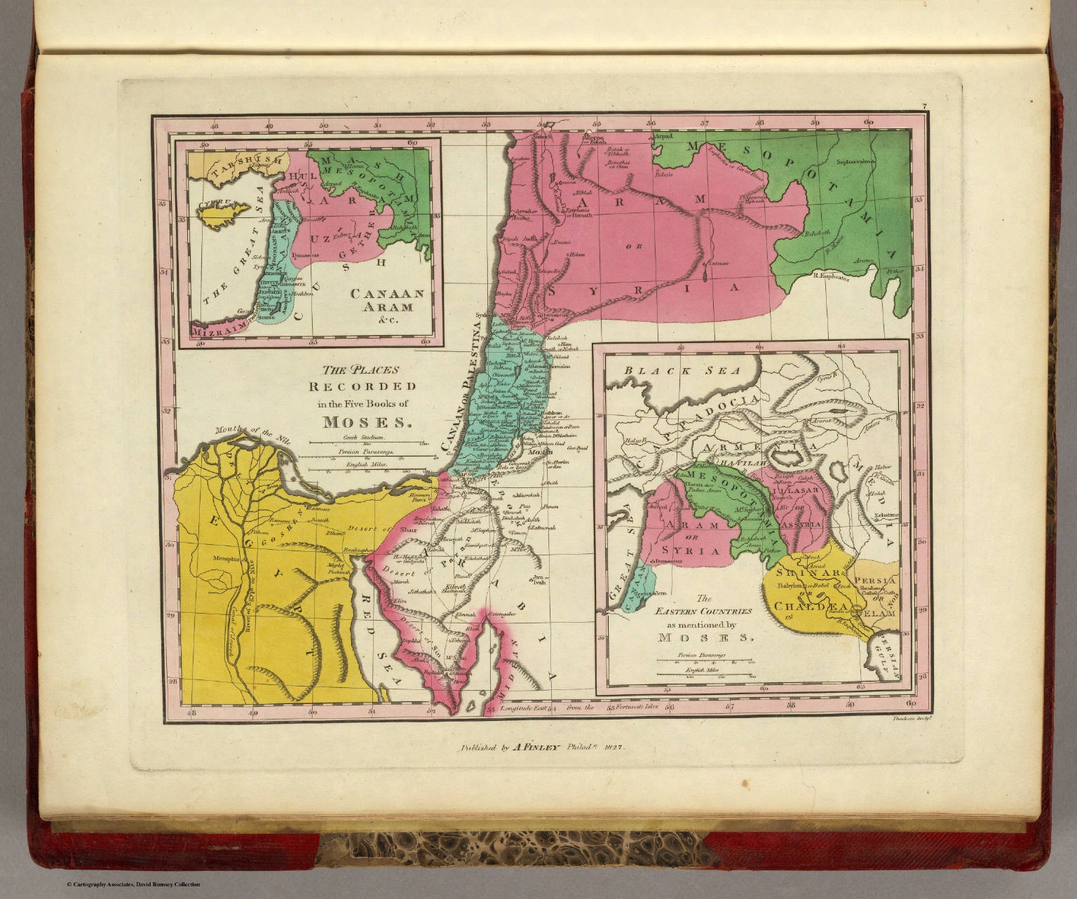 Places Recorded in the Five Books of Moses. - David Rumsey Historical ...