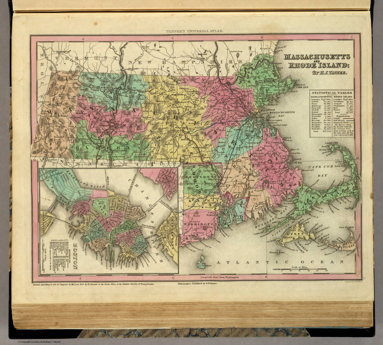 Massachusetts And Rhode Island. - David Rumsey Historical Map Collection