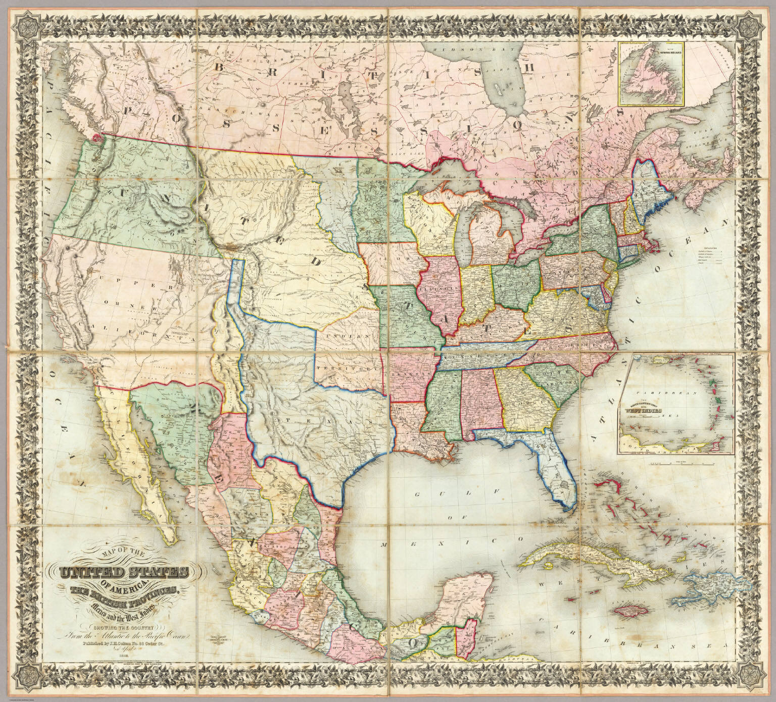 Map of the United States of America. - David Rumsey Historical Map ...