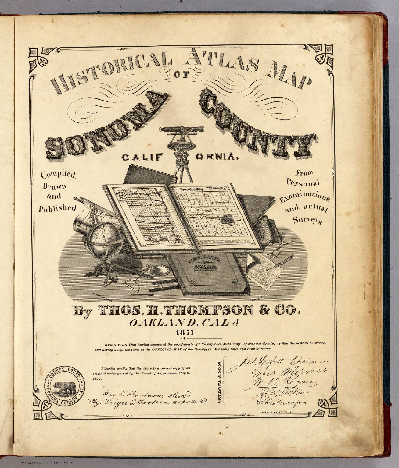 Title Page: Historical atlas map of Sonoma County, California. - David ...