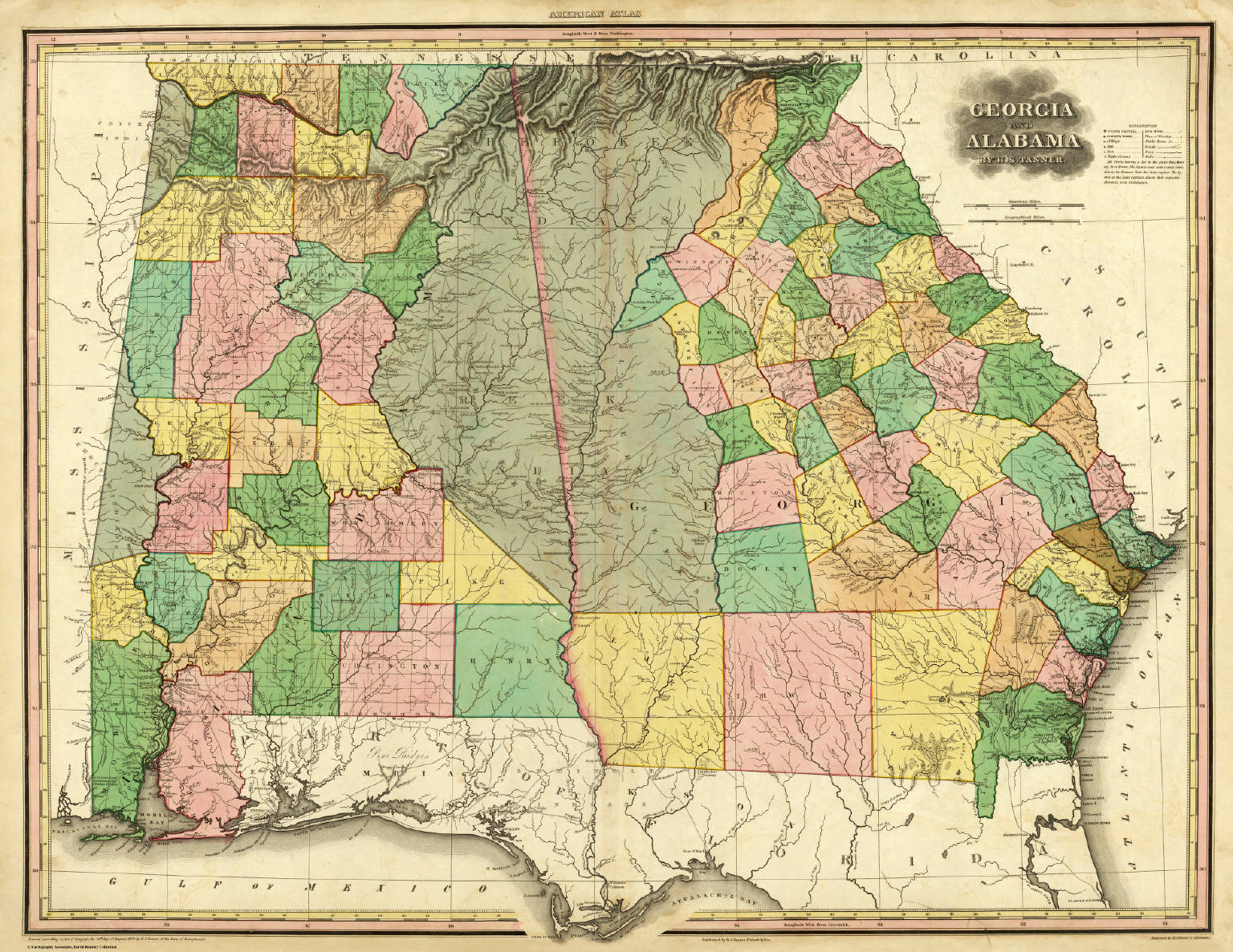 Georgia and Alabama. - David Rumsey Historical Map Collection