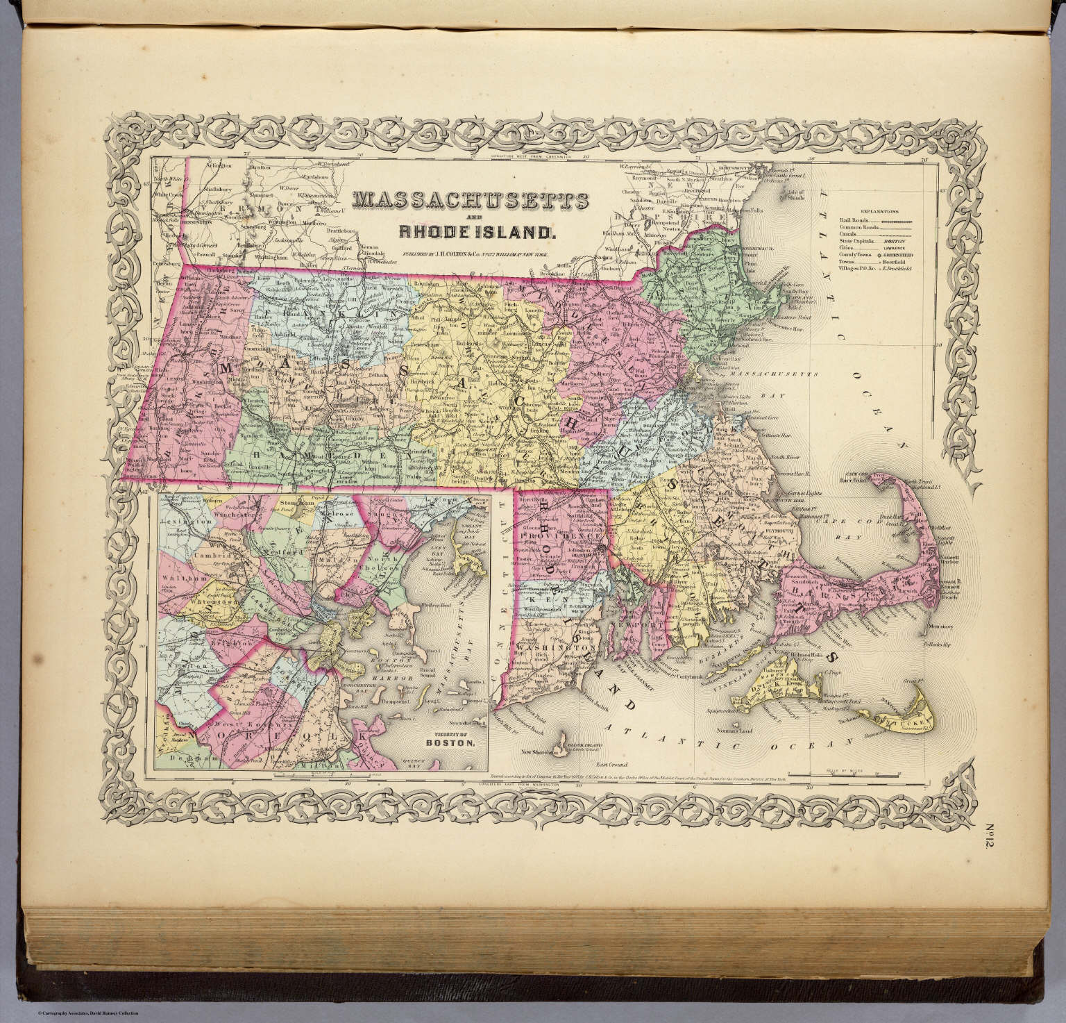 Massachusetts And Rhode Island. - David Rumsey Historical Map Collection