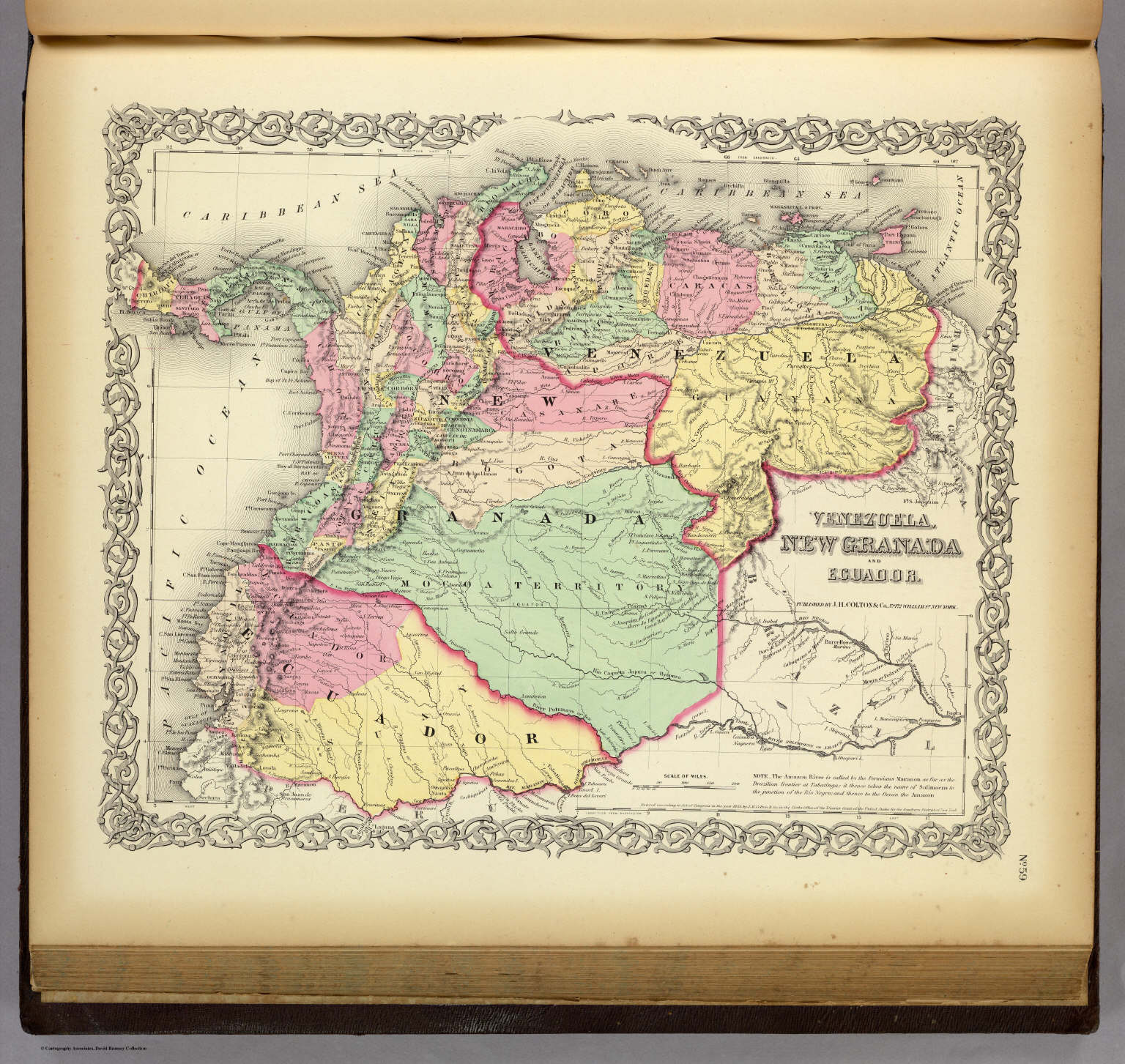 Venezuela, New Granada And Ecuador. - David Rumsey Historical Map ...
