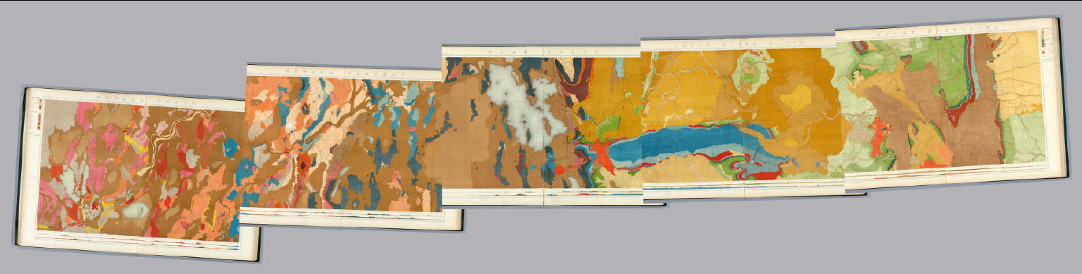 Composite: Geological maps I-V, 40th Parallel Survey. - David Rumsey ...