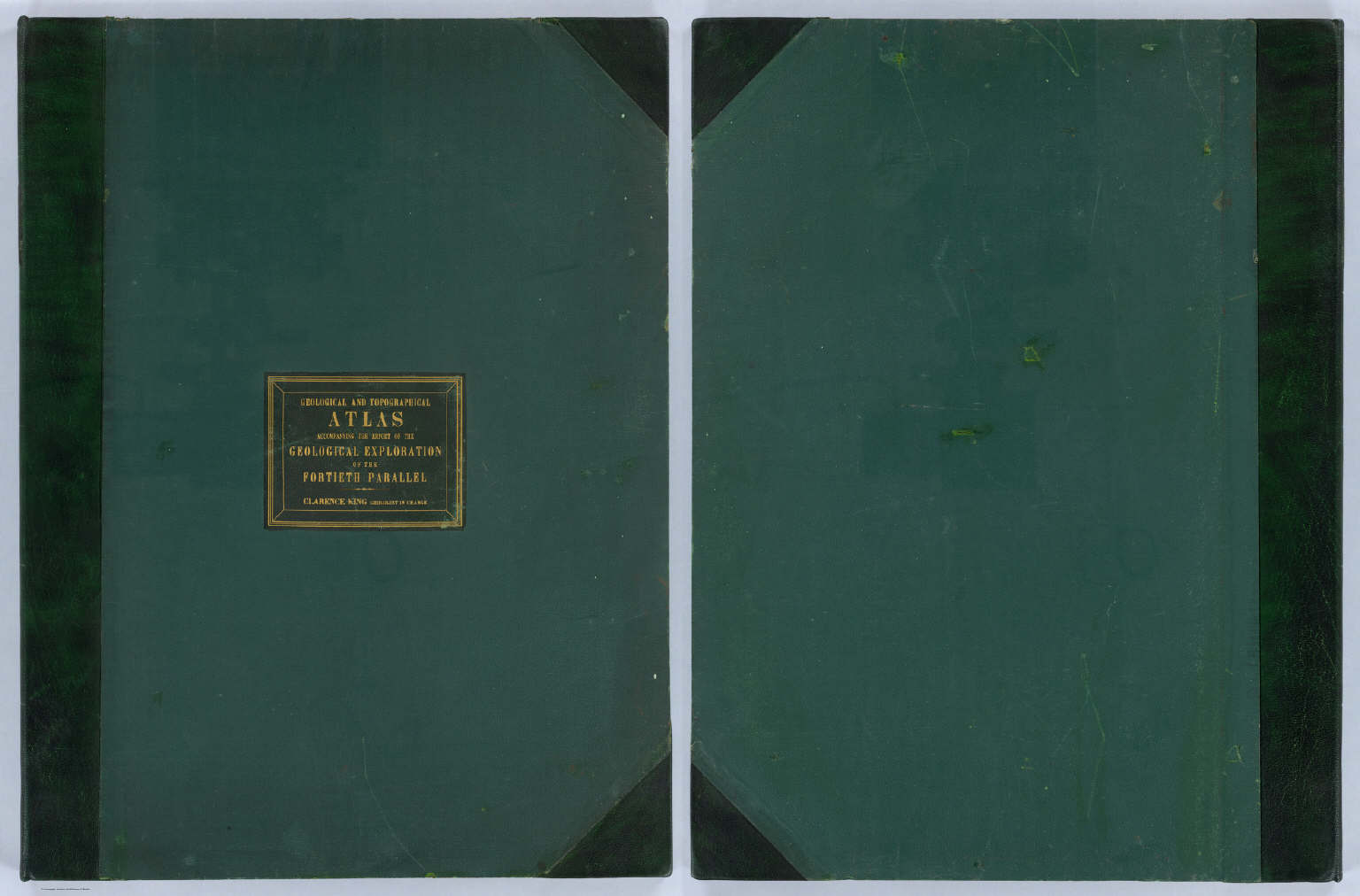 Cover: Geological, topographical atlas, 40th Parallel. - David Rumsey ...