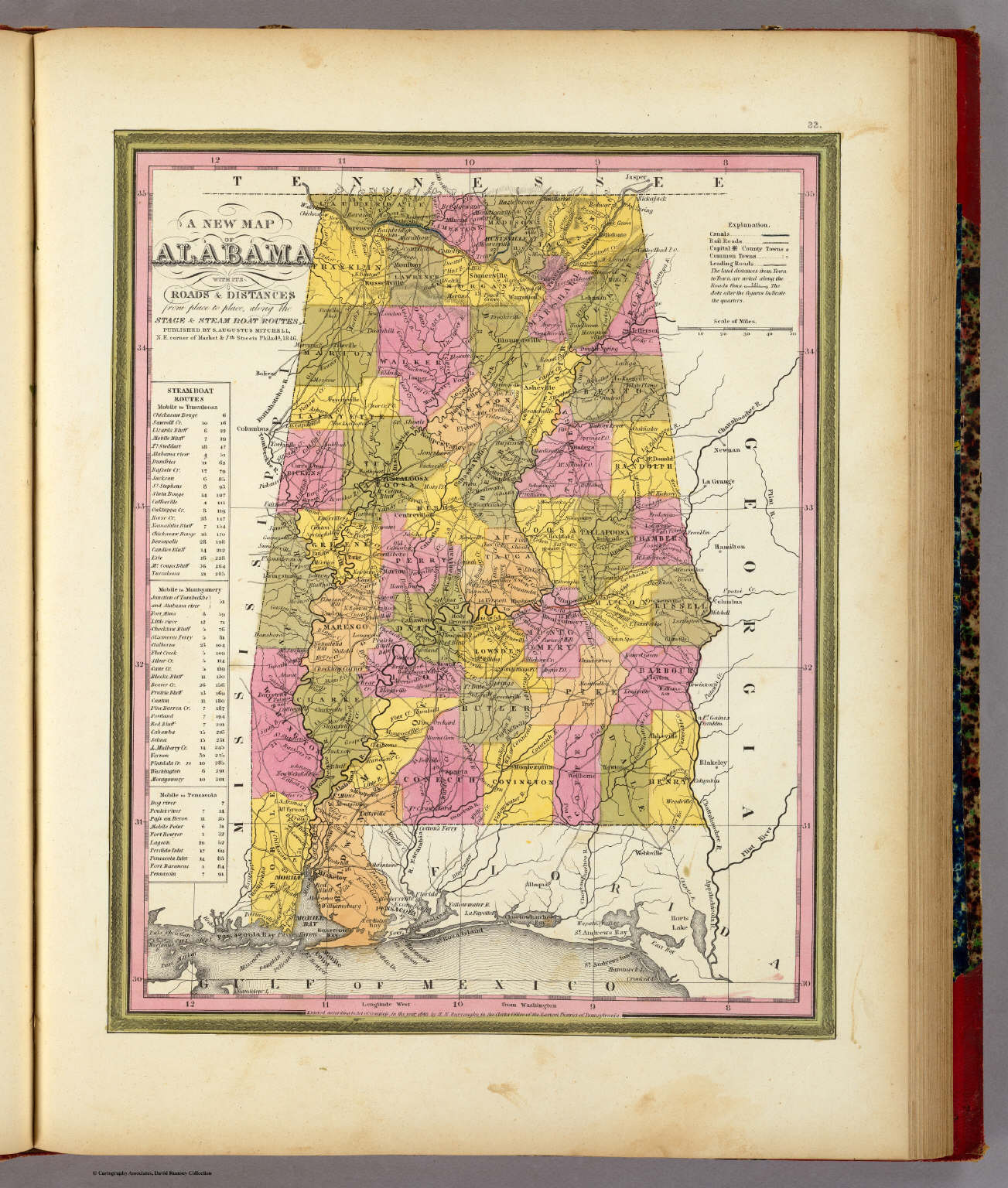 New Map Of Alabama. - David Rumsey Historical Map Collection