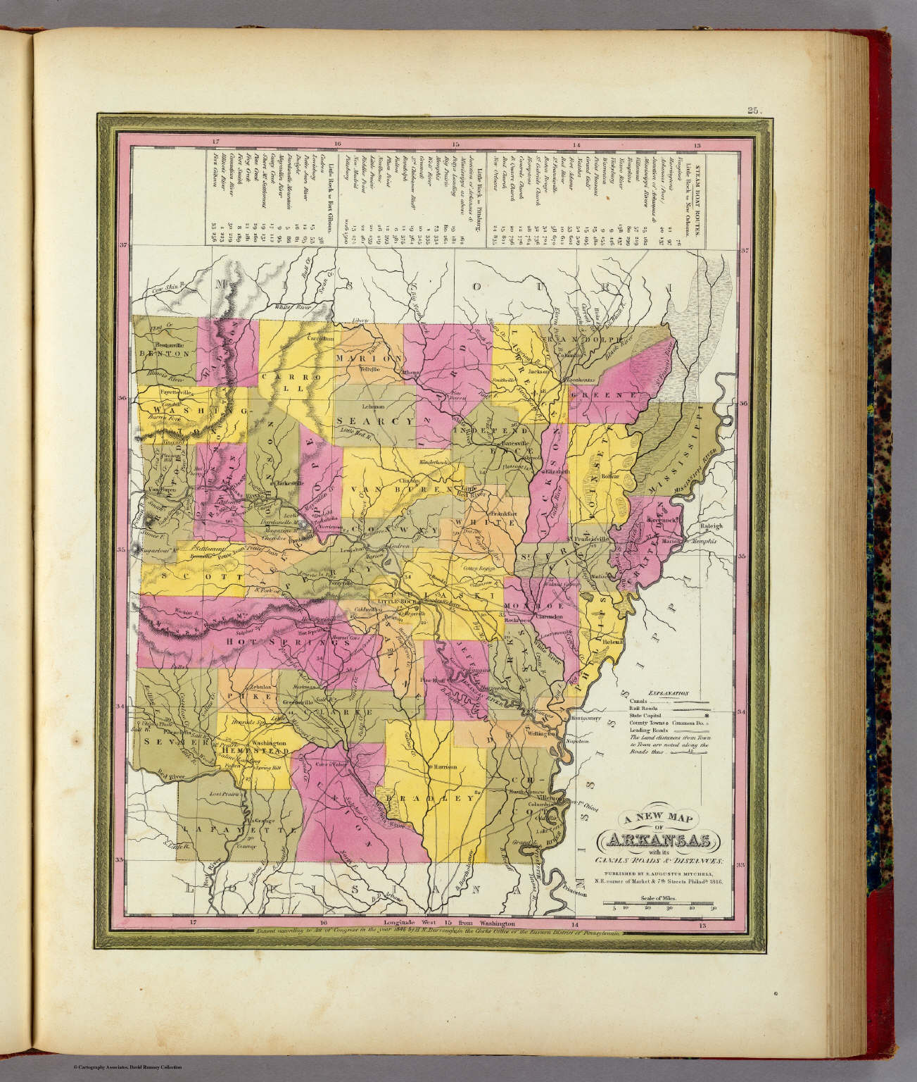 New Map Of Arkansas. - David Rumsey Historical Map Collection