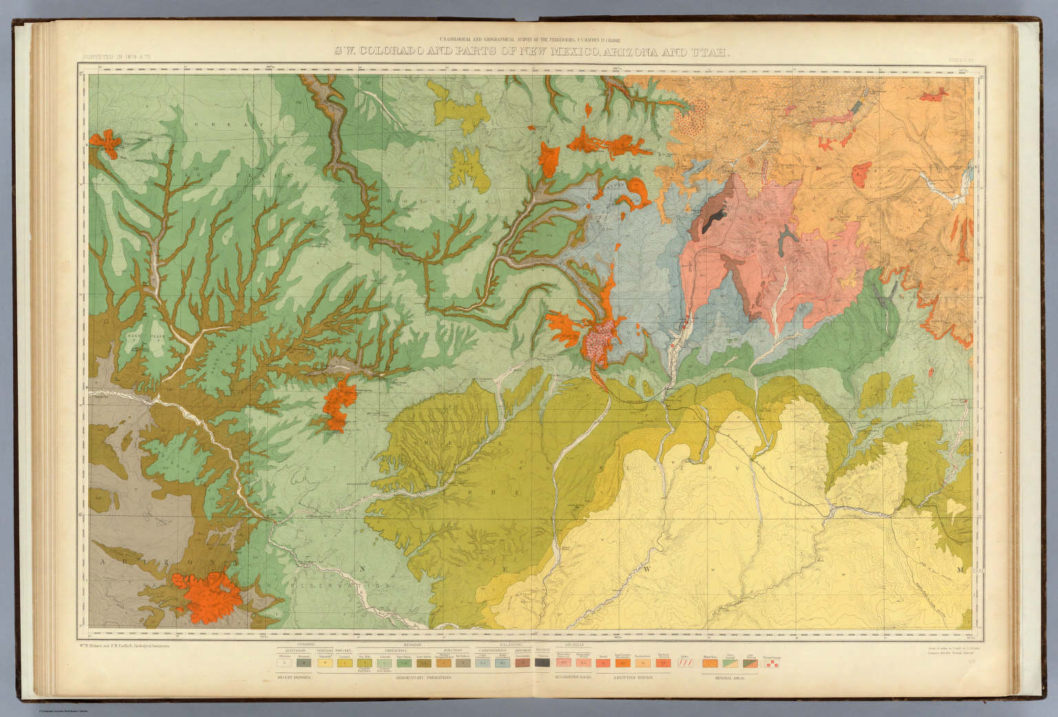 SW. Colorado and Parts of New Mexico, Arizona and Utah. - David Rumsey ...
