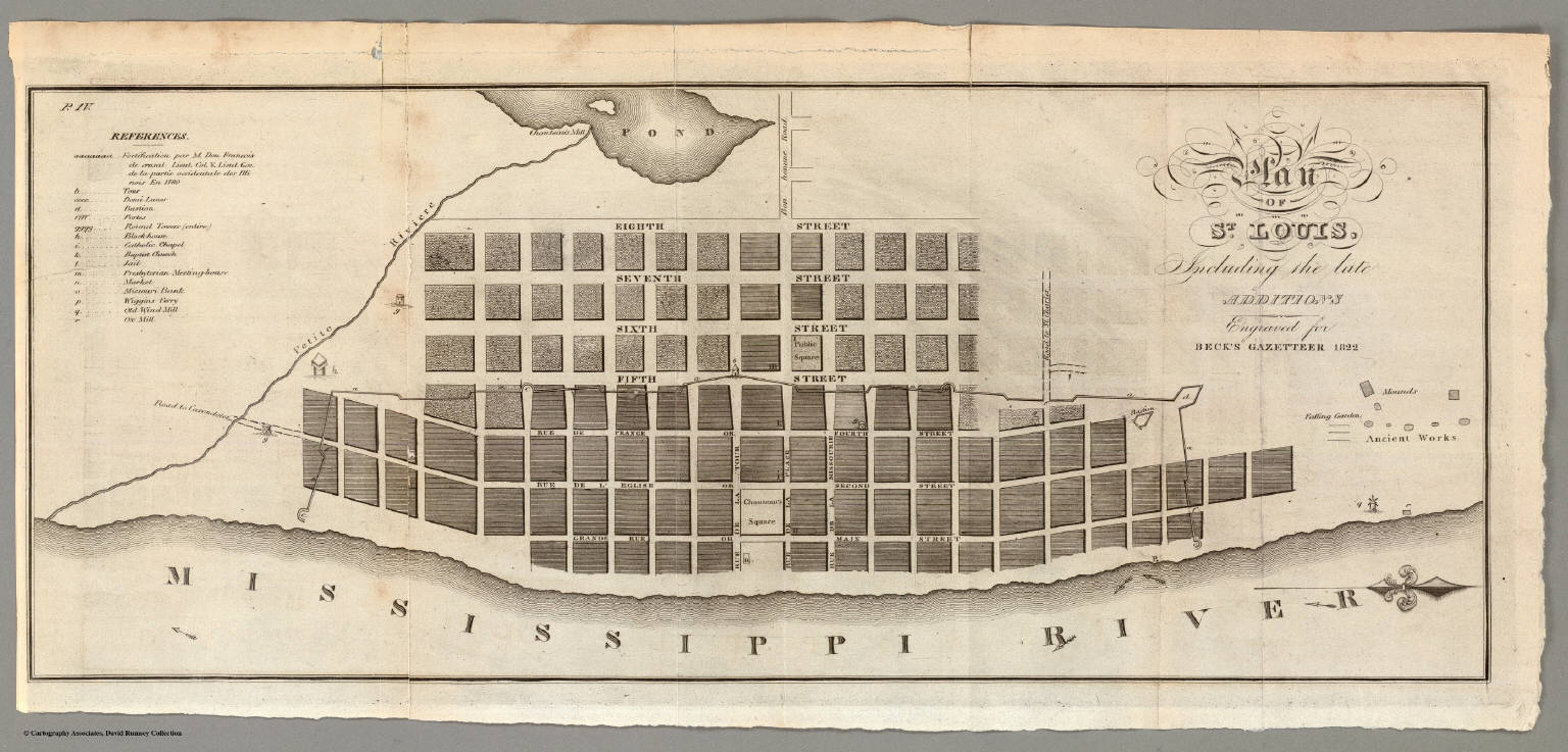 Plan of St. Louis. - David Rumsey Historical Map Collection
