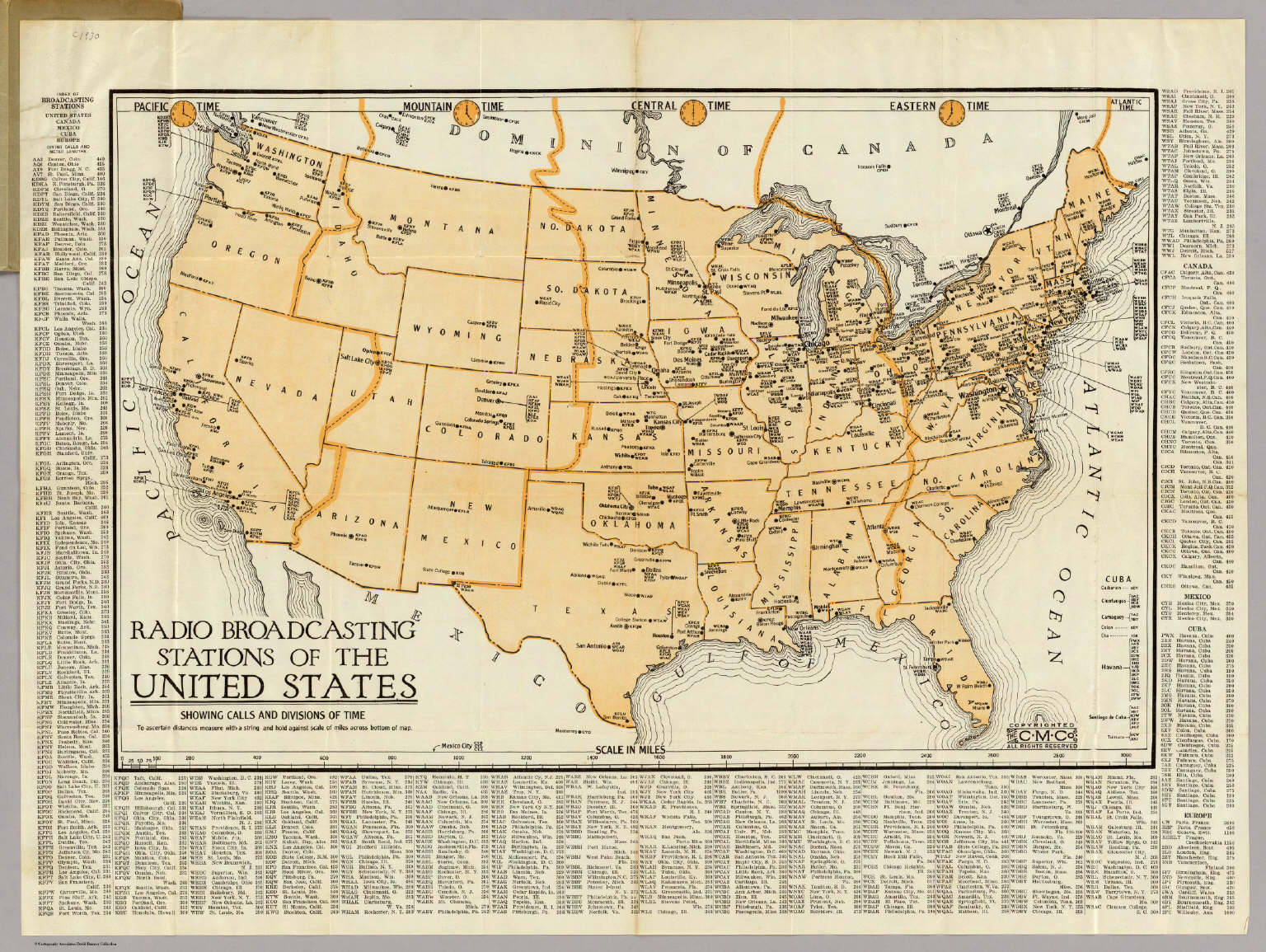 Radio Broadcasting Stations Of The United States. - David Rumsey ...