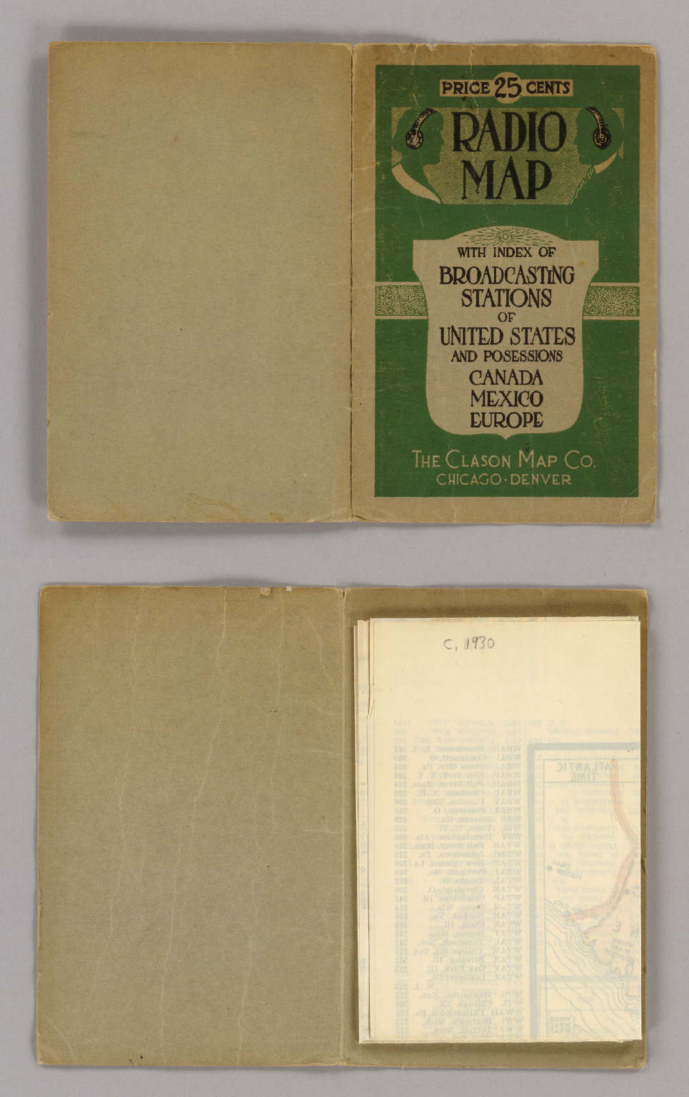 Cover: U.S. radio broadcasting stations. - David Rumsey Historical Map ...