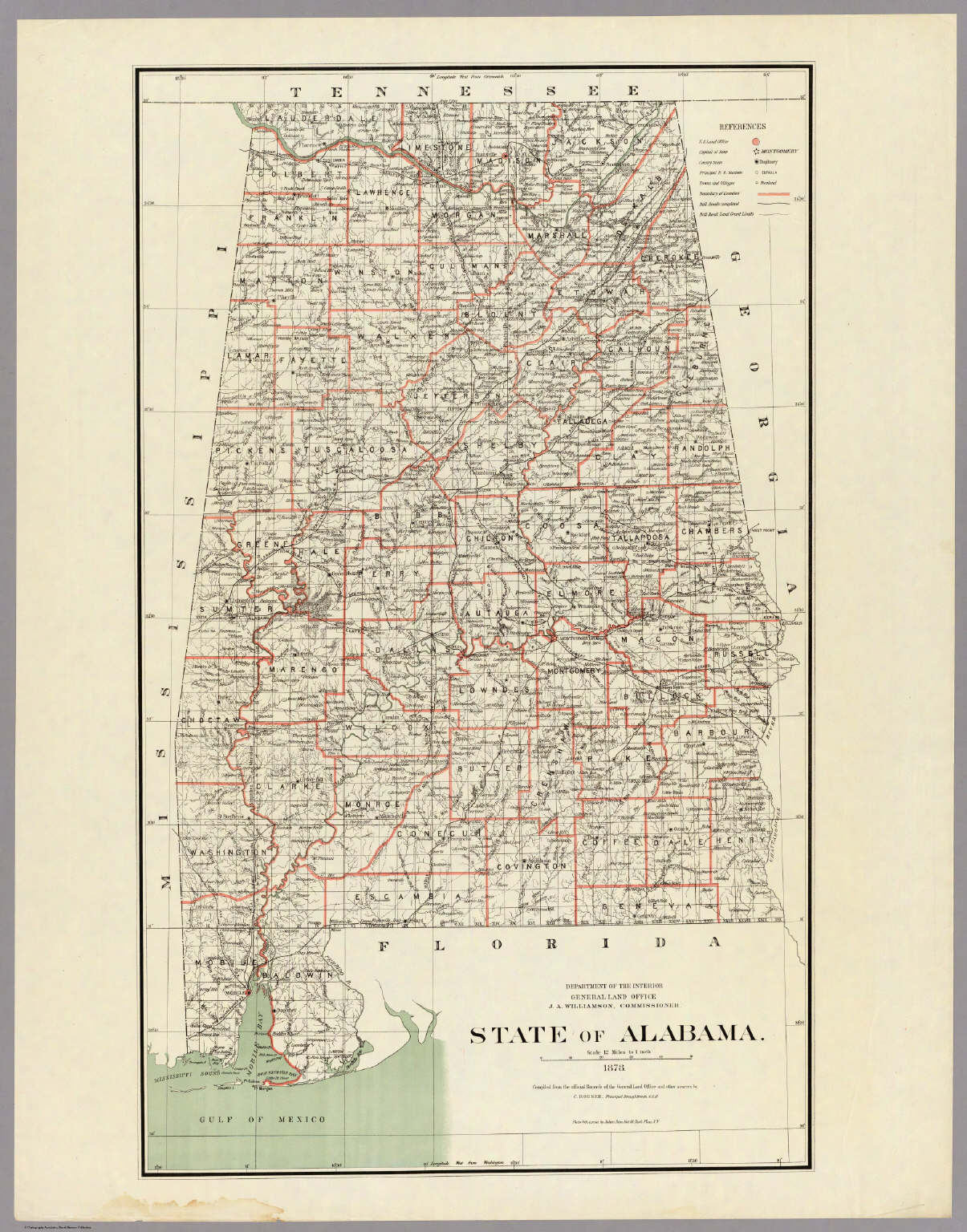 State of Alabama. - David Rumsey Historical Map Collection