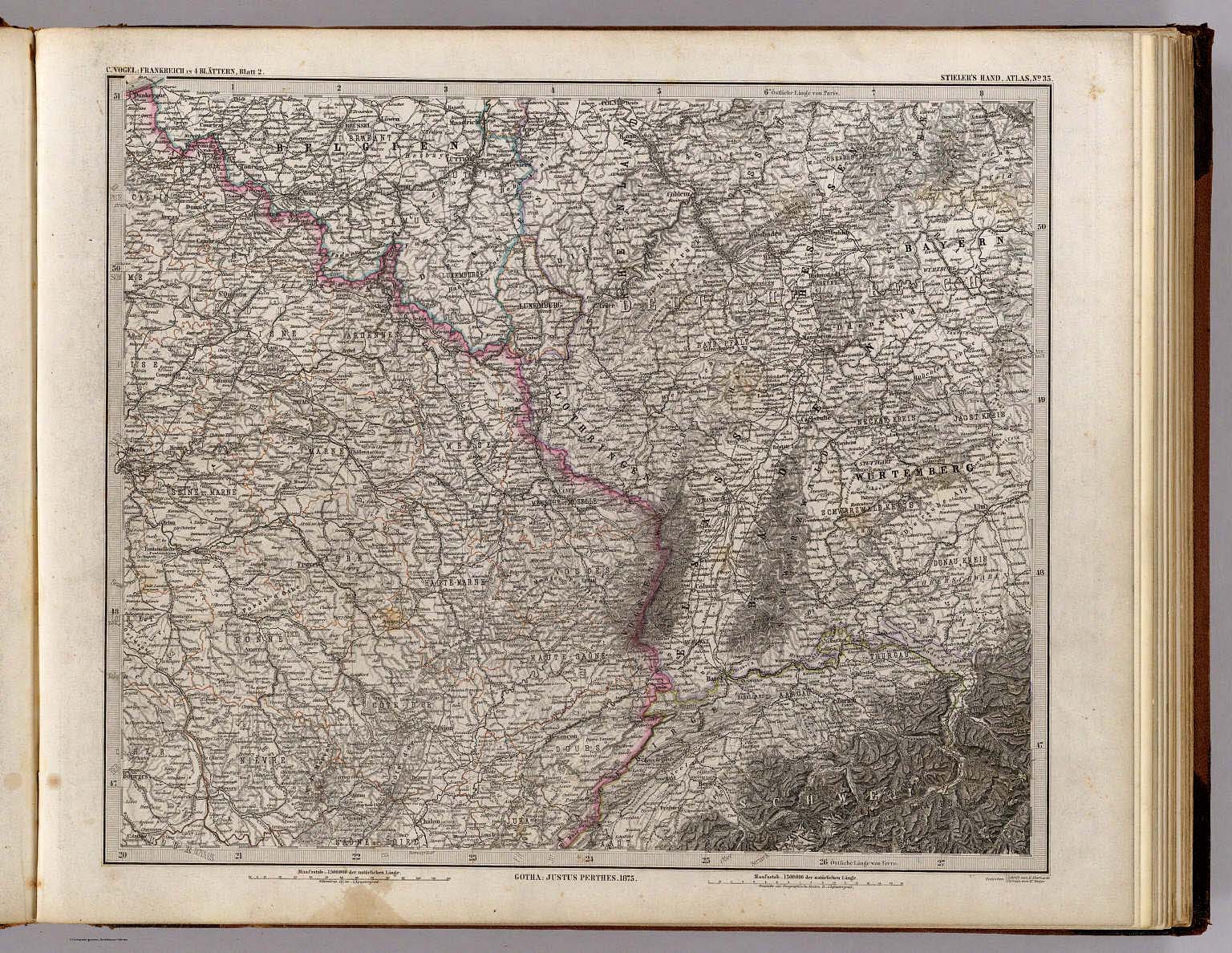 Frankreich In 4 Blattern, Blatt 2. - David Rumsey Historical Map Collection