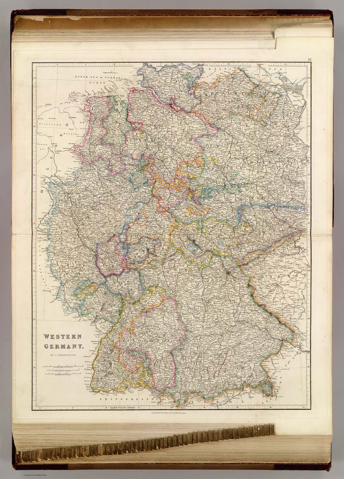 Western Germany. - David Rumsey Historical Map Collection
