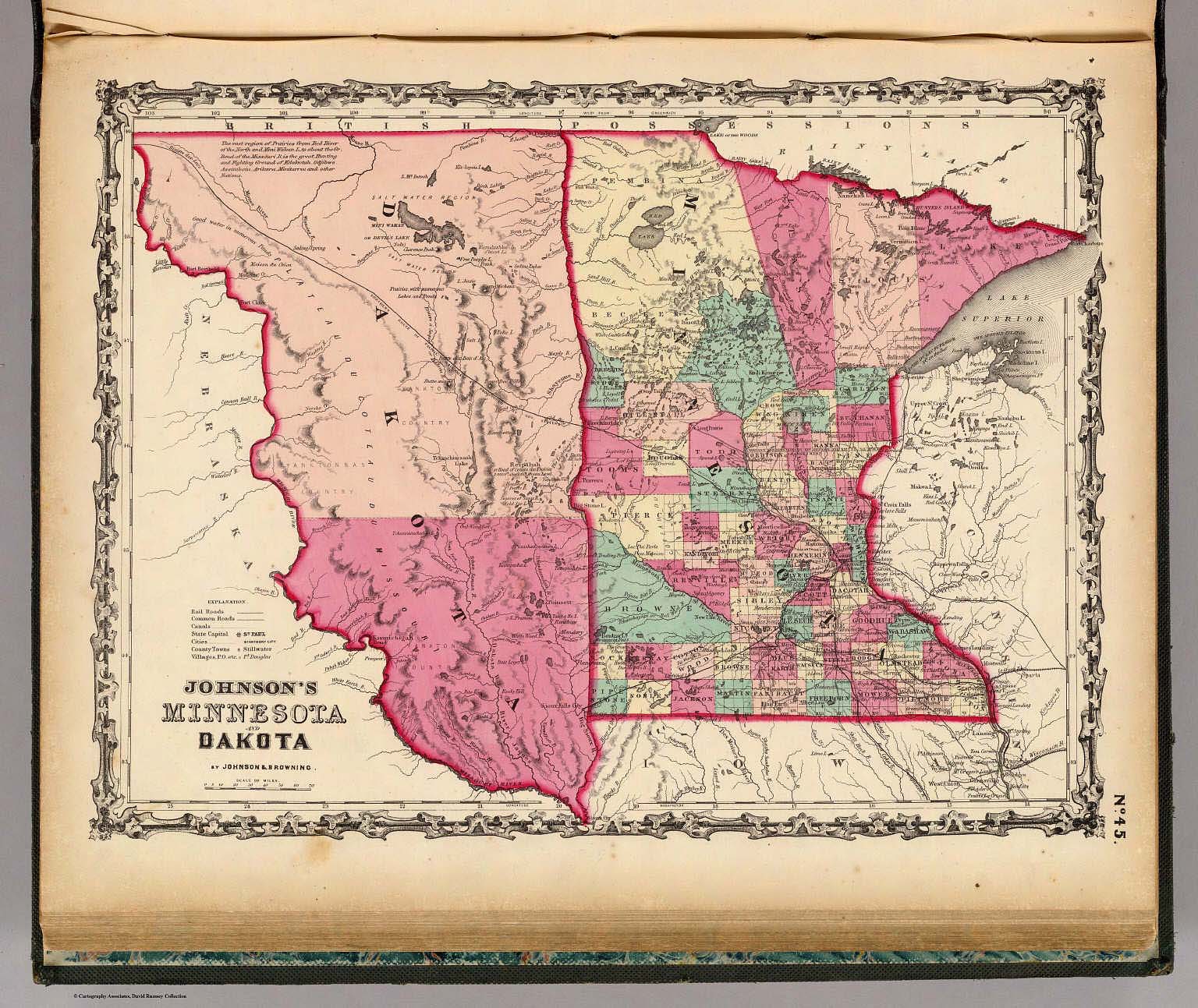 Minnesota And Dakota. - David Rumsey Historical Map Collection