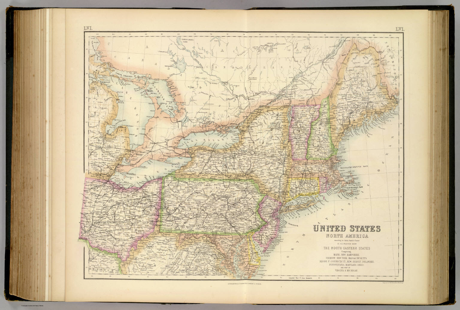United States ... North Eastern States. - David Rumsey Historical Map ...
