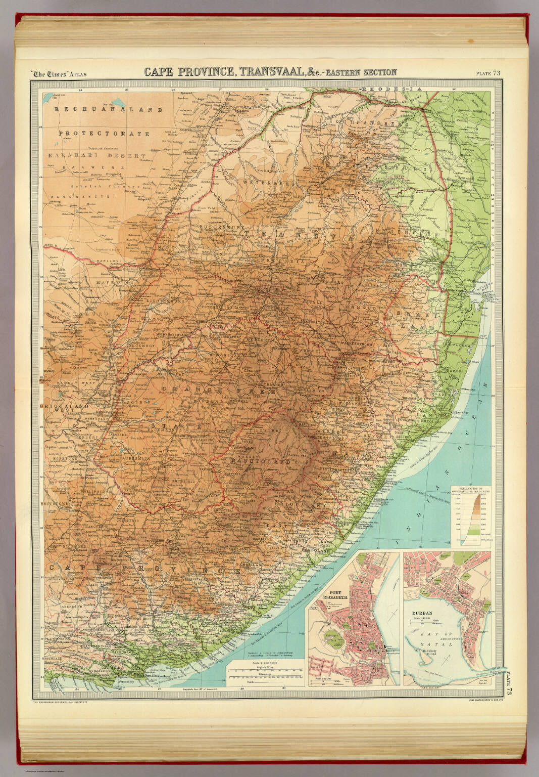 Cape Province, Transvaal, &c. - eastern section. - David Rumsey ...
