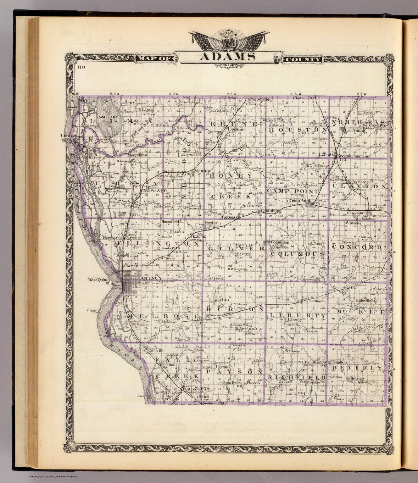 Map of Adams County. - David Rumsey Historical Map Collection