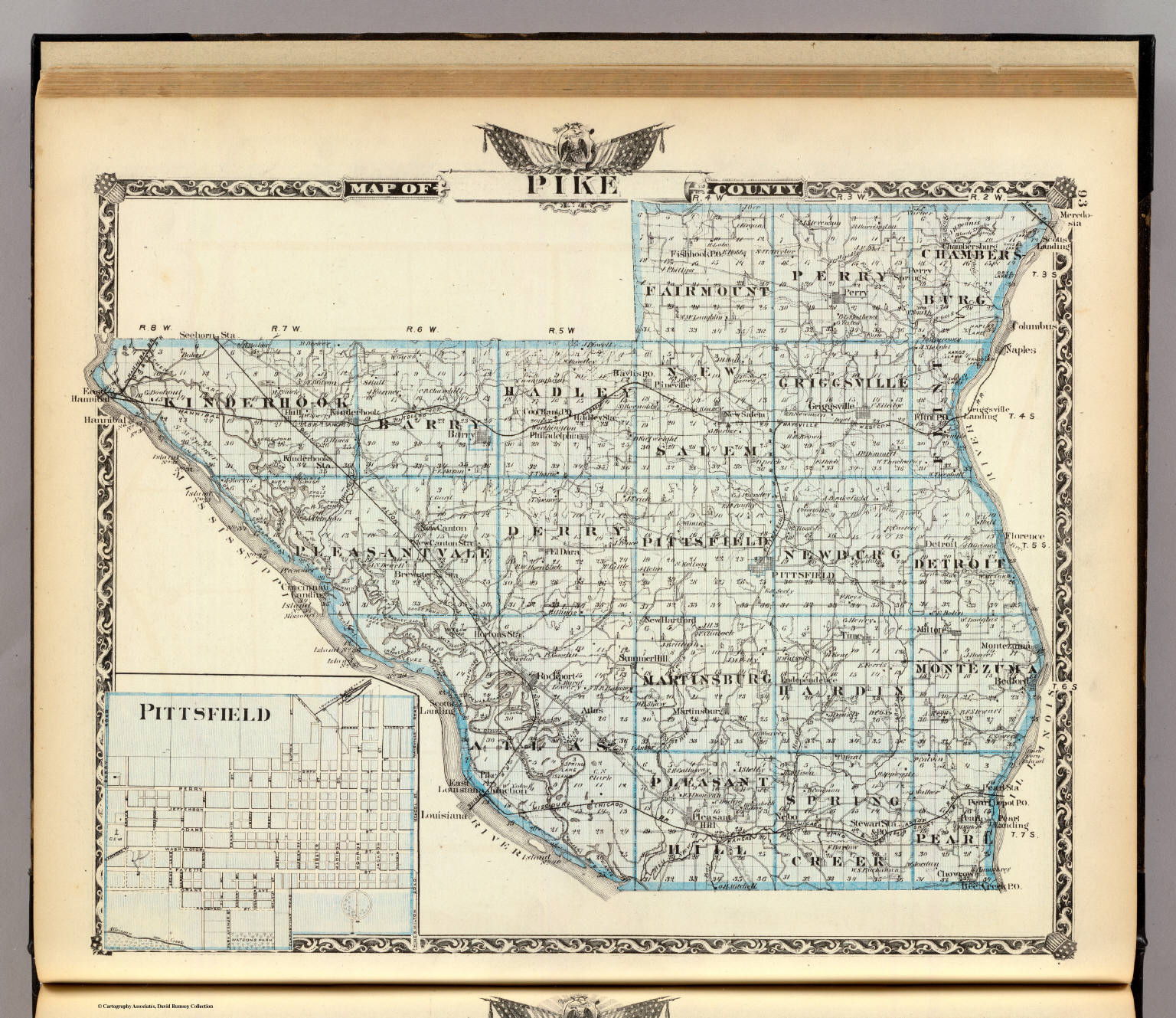 Map of Pike County and Pittsfield. - David Rumsey Historical Map Collection