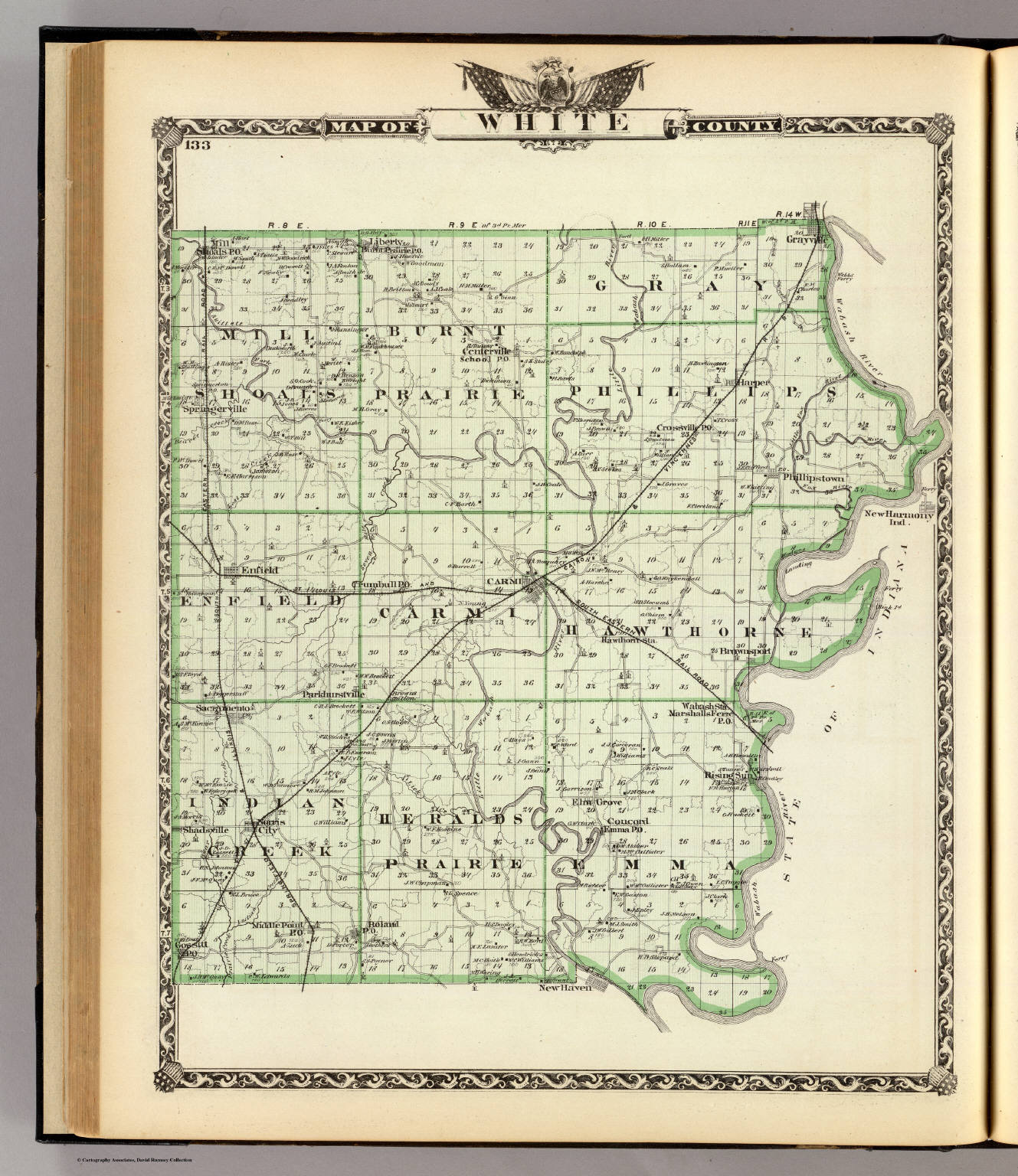 Map of White County. - David Rumsey Historical Map Collection