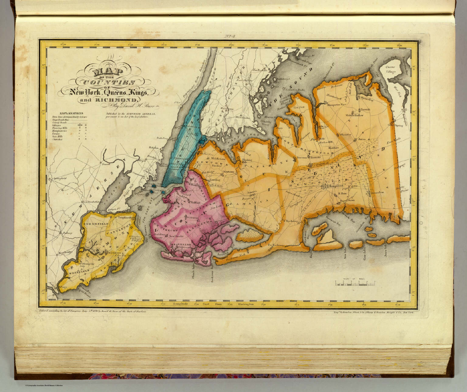 New York Queens Kings Richmond Counties David Rumsey Historical