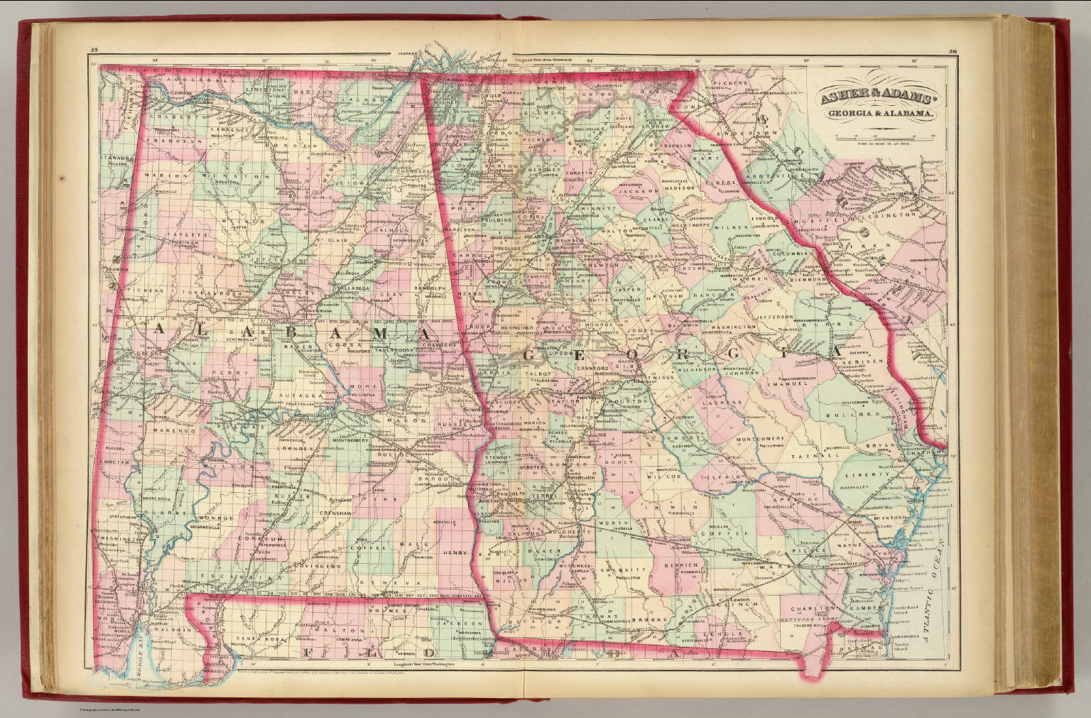 Georgia, Alabama. - David Rumsey Historical Map Collection
