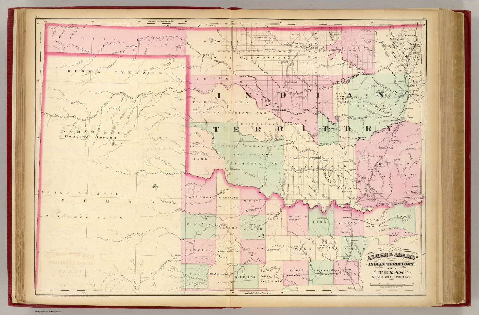 Indian Terr., Texas NW portion. - David Rumsey Historical Map Collection