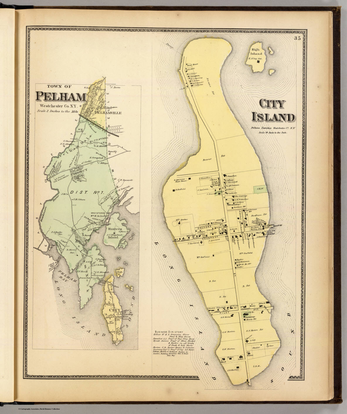 City I., Pelham, Town. - David Rumsey Historical Map Collection