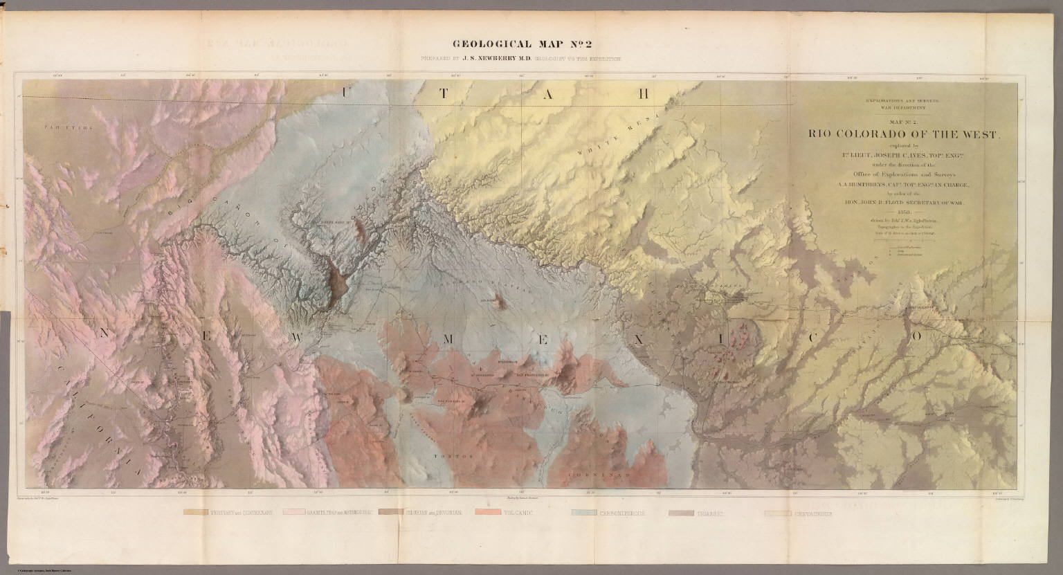 Geological Map ... Rio Colorado of the West. - David Rumsey Historical ...