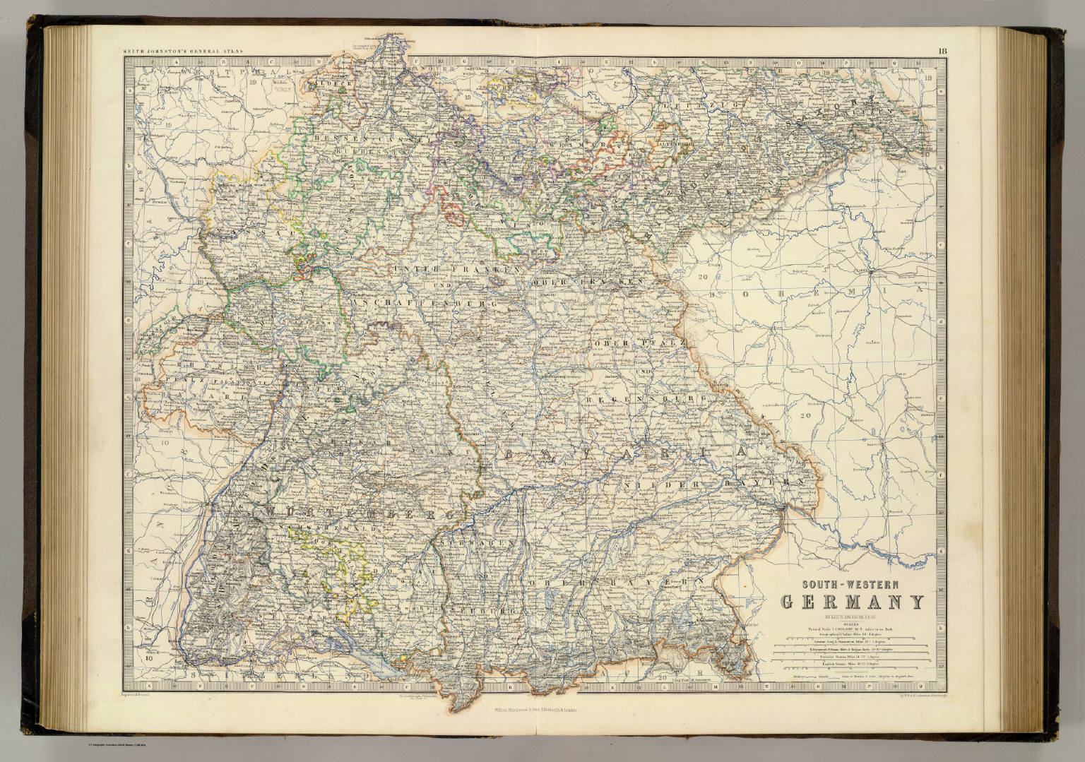 Germany SW. - David Rumsey Historical Map Collection