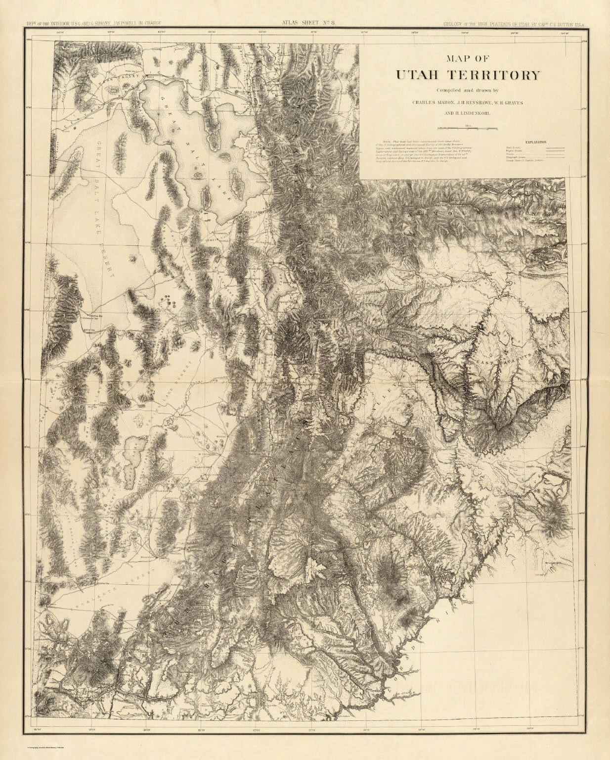 Map of Utah Territory. - David Rumsey Historical Map Collection