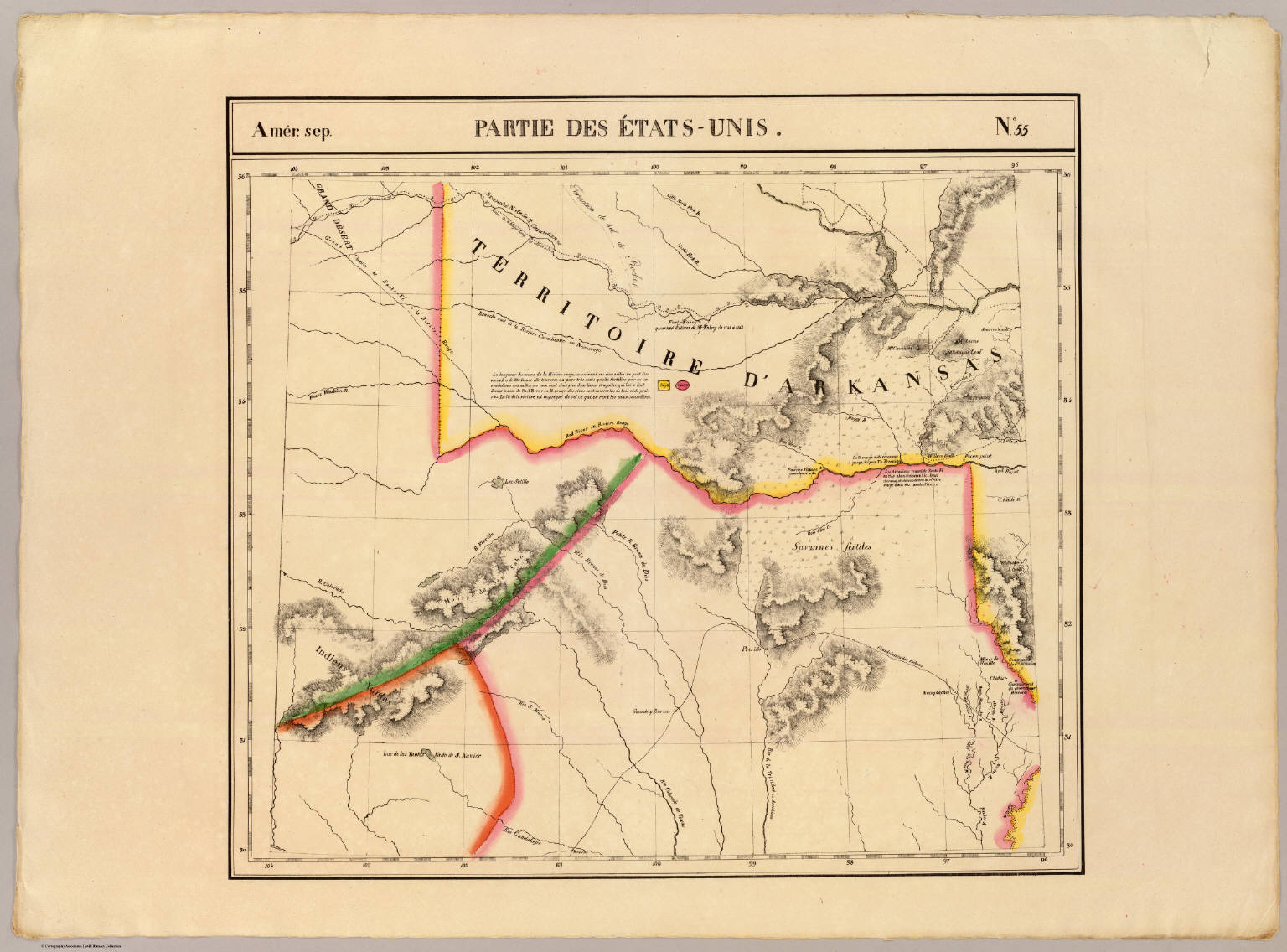 Partie des Etats-Unis. Amer. Sep. 55. - David Rumsey Historical Map ...