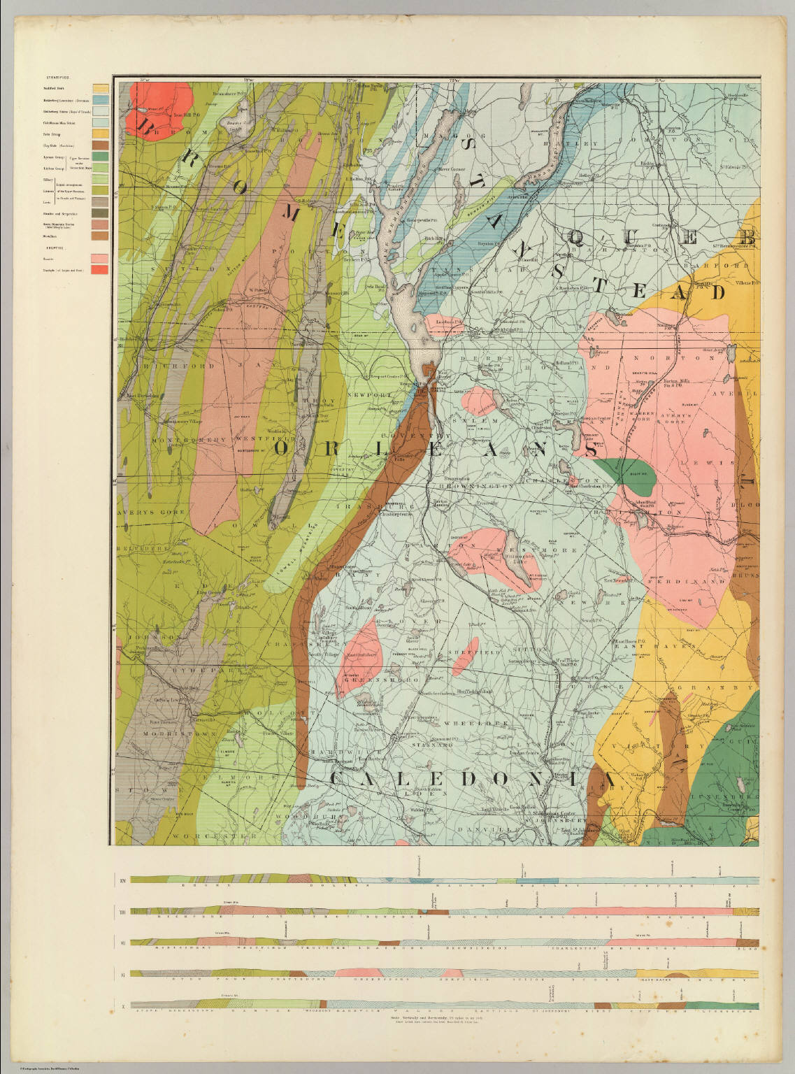 (General geological map of New Hampshire. Sheet 1) - David Rumsey ...