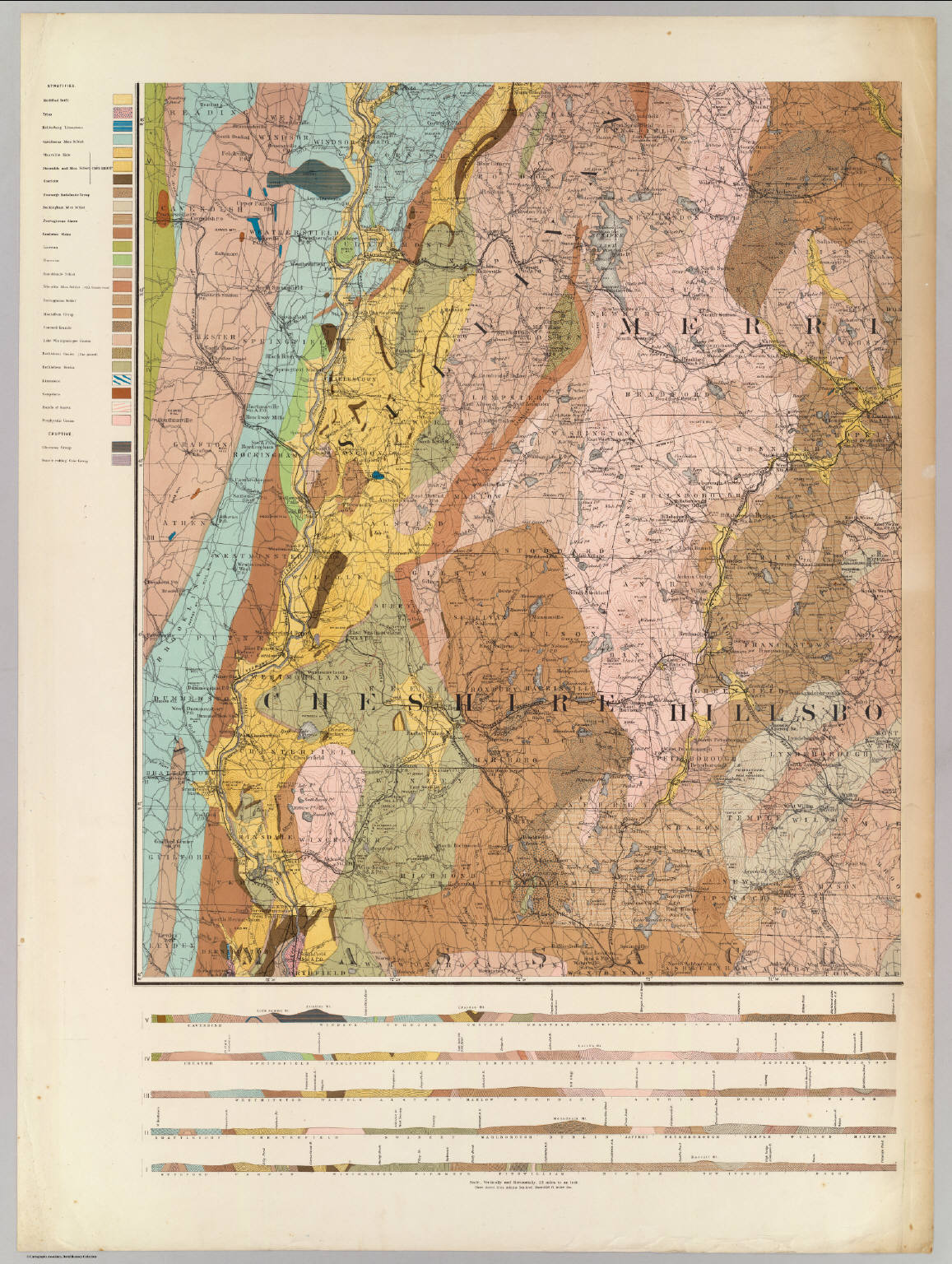 (General geological map of New Hampshire. Sheet 5) - David Rumsey ...