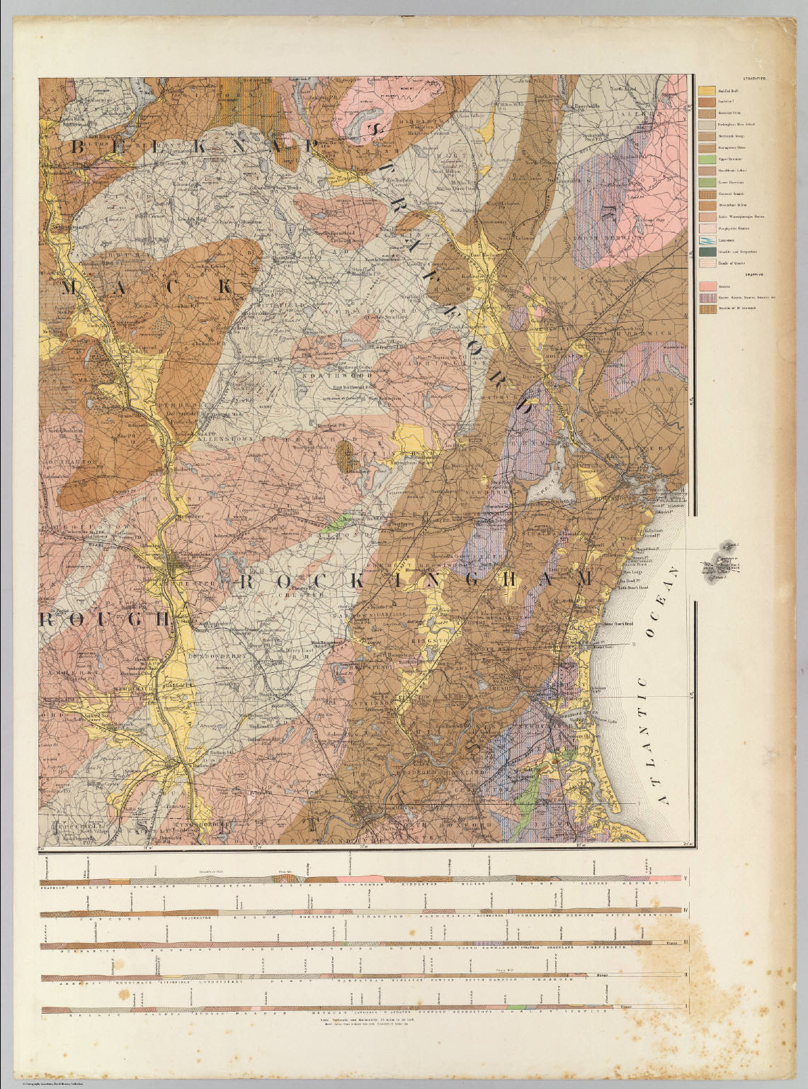 (General geological map of New Hampshire. Sheet 6) - David Rumsey ...