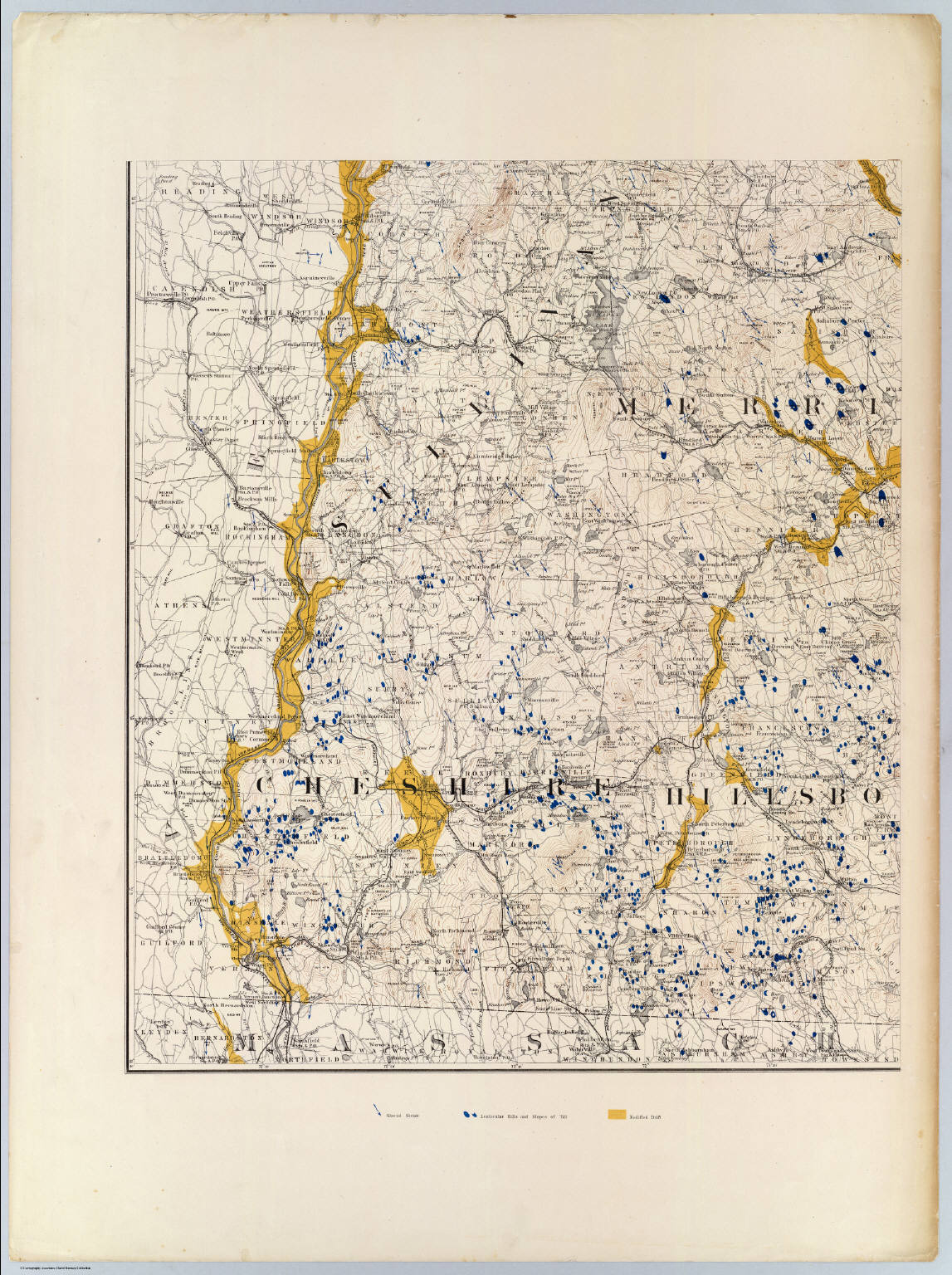 (Topographic and glacial feature map of New Hampshire. Sheet 4) - David ...