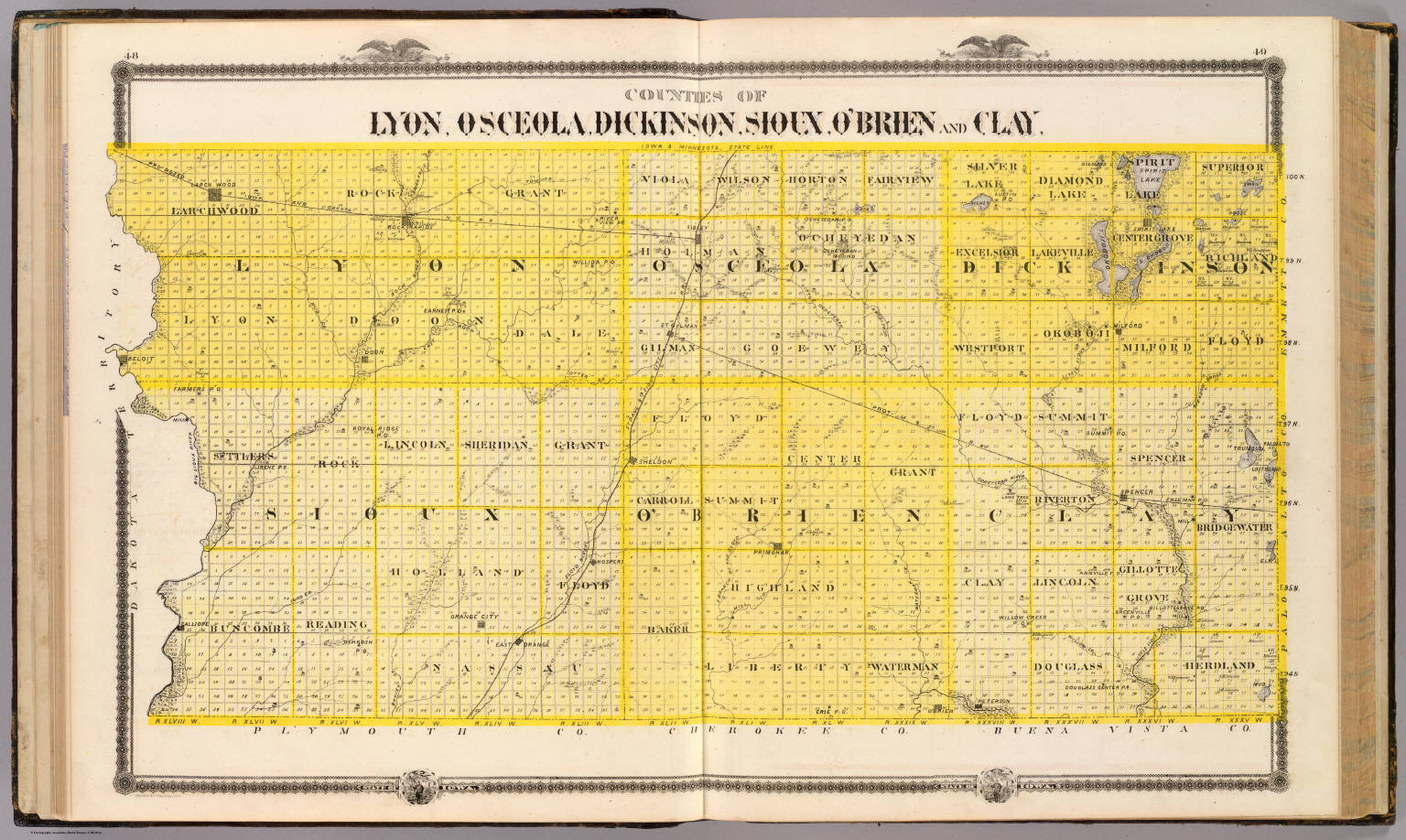 Counties of Lyon, Osceola, Dickinson, Sioux, O'Brien and Clay, State of ...