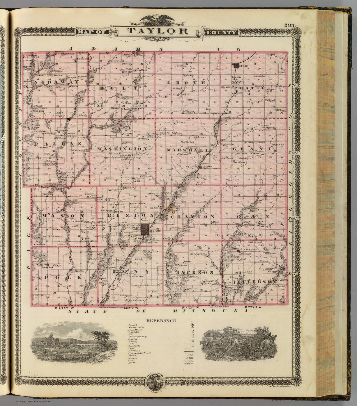 Map of Taylor County, State of Iowa. - David Rumsey Historical Map ...