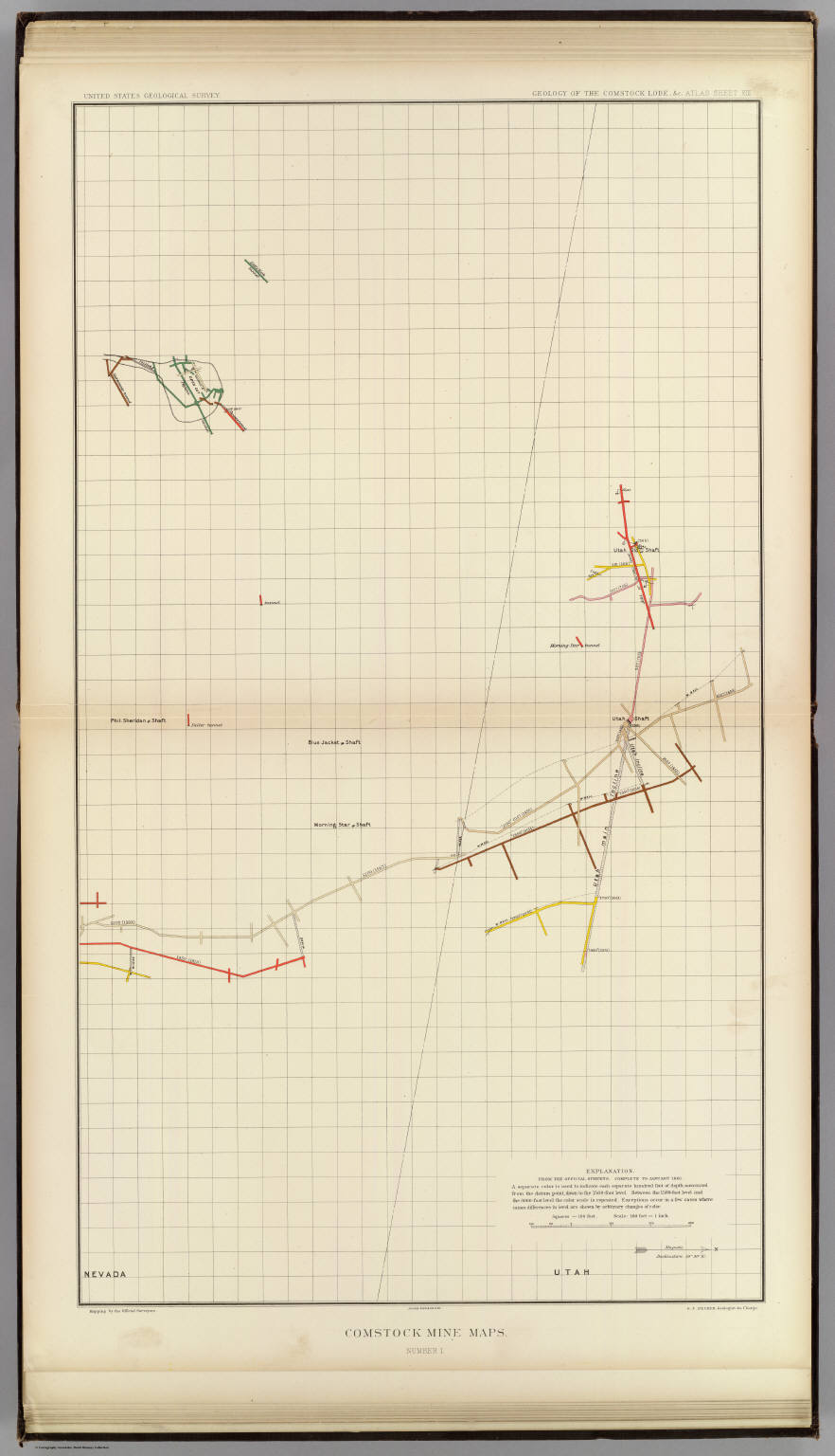 Comstock Mine Maps. Number I. - David Rumsey Historical Map Collection