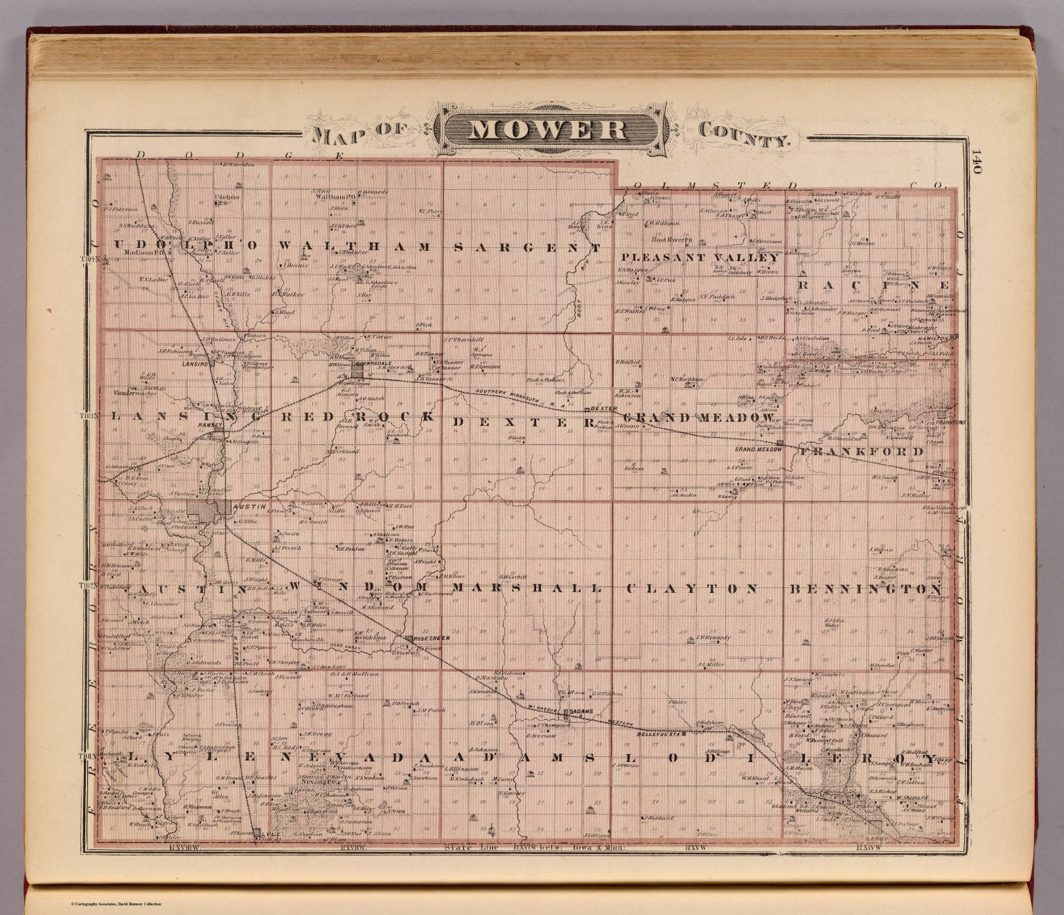 Map of Mower County. - David Rumsey Historical Map Collection