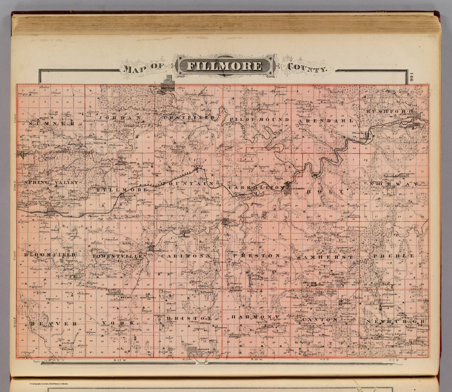 Map of Fillmore County. - David Rumsey Historical Map Collection