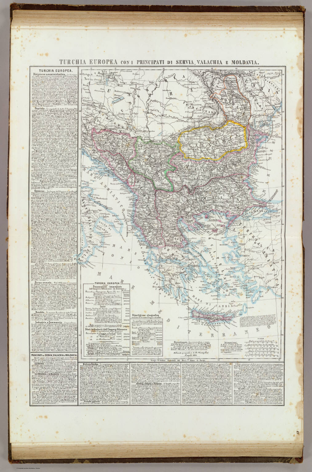 Turchia Europea con i Principati di Servia, Valachia e Moldavia ...