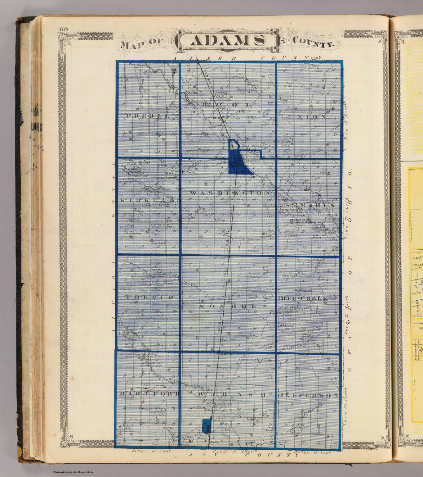 Map of Adams County. - David Rumsey Historical Map Collection