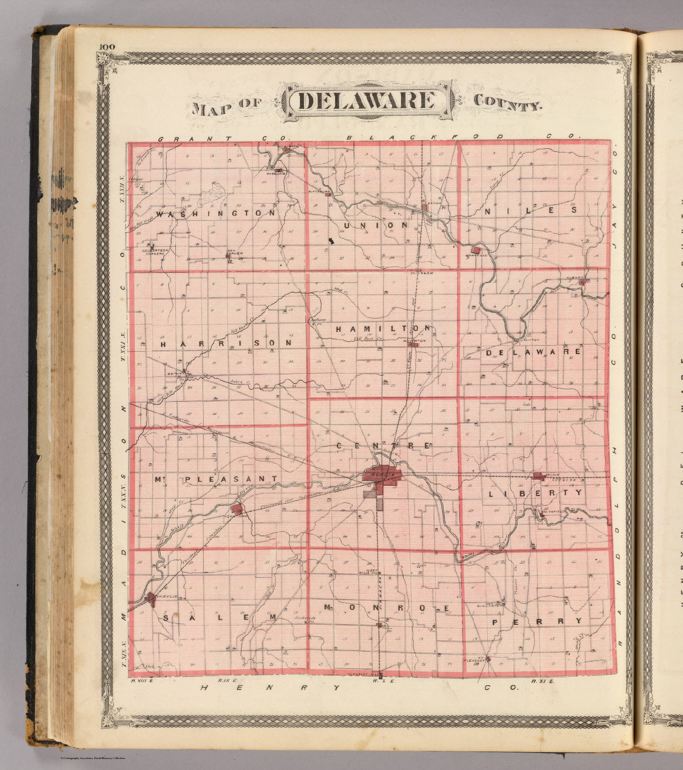 Map of Delaware County. - David Rumsey Historical Map Collection